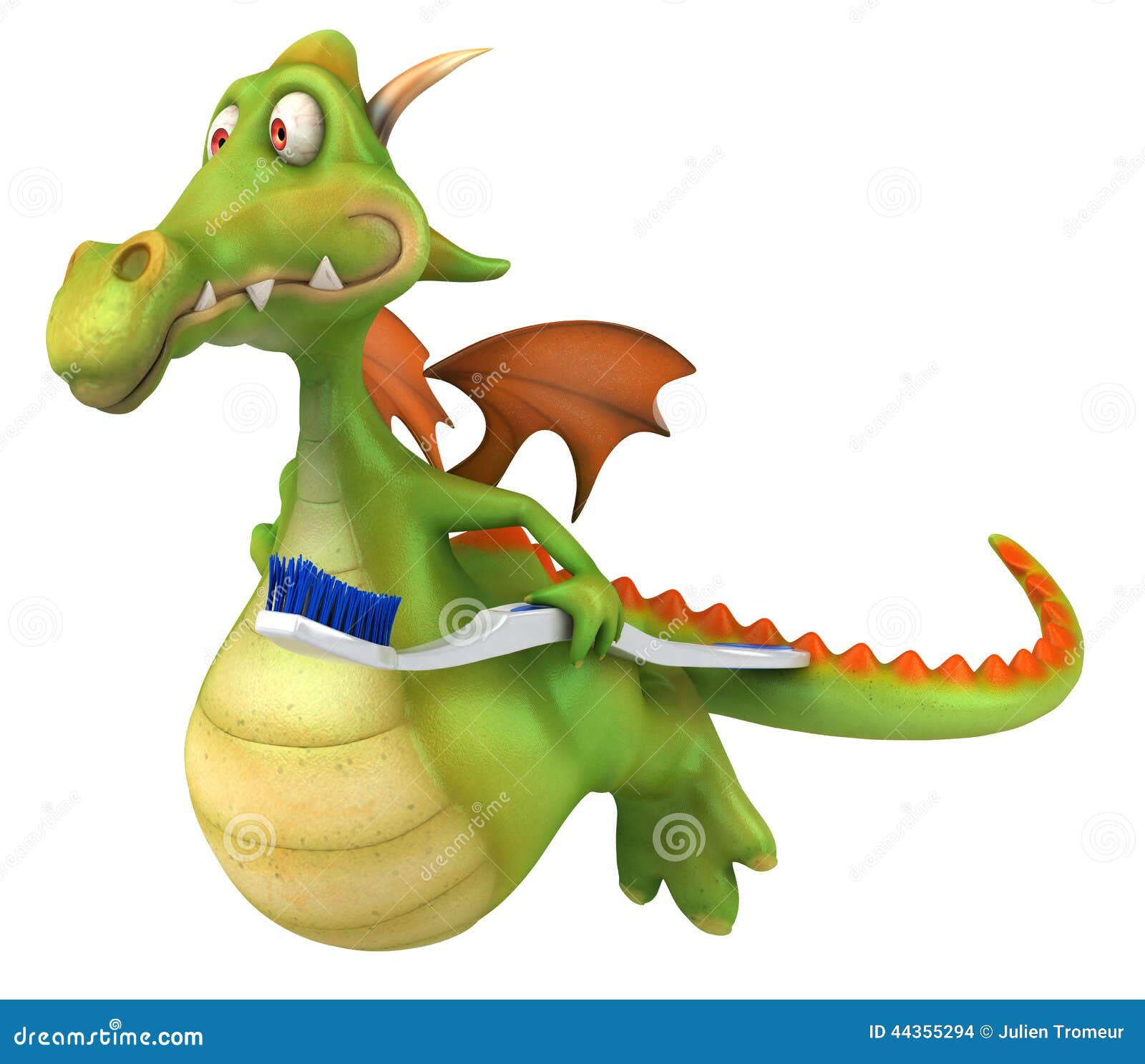 Fun dragon stock illustration. Illustration of cartoon - 44355294