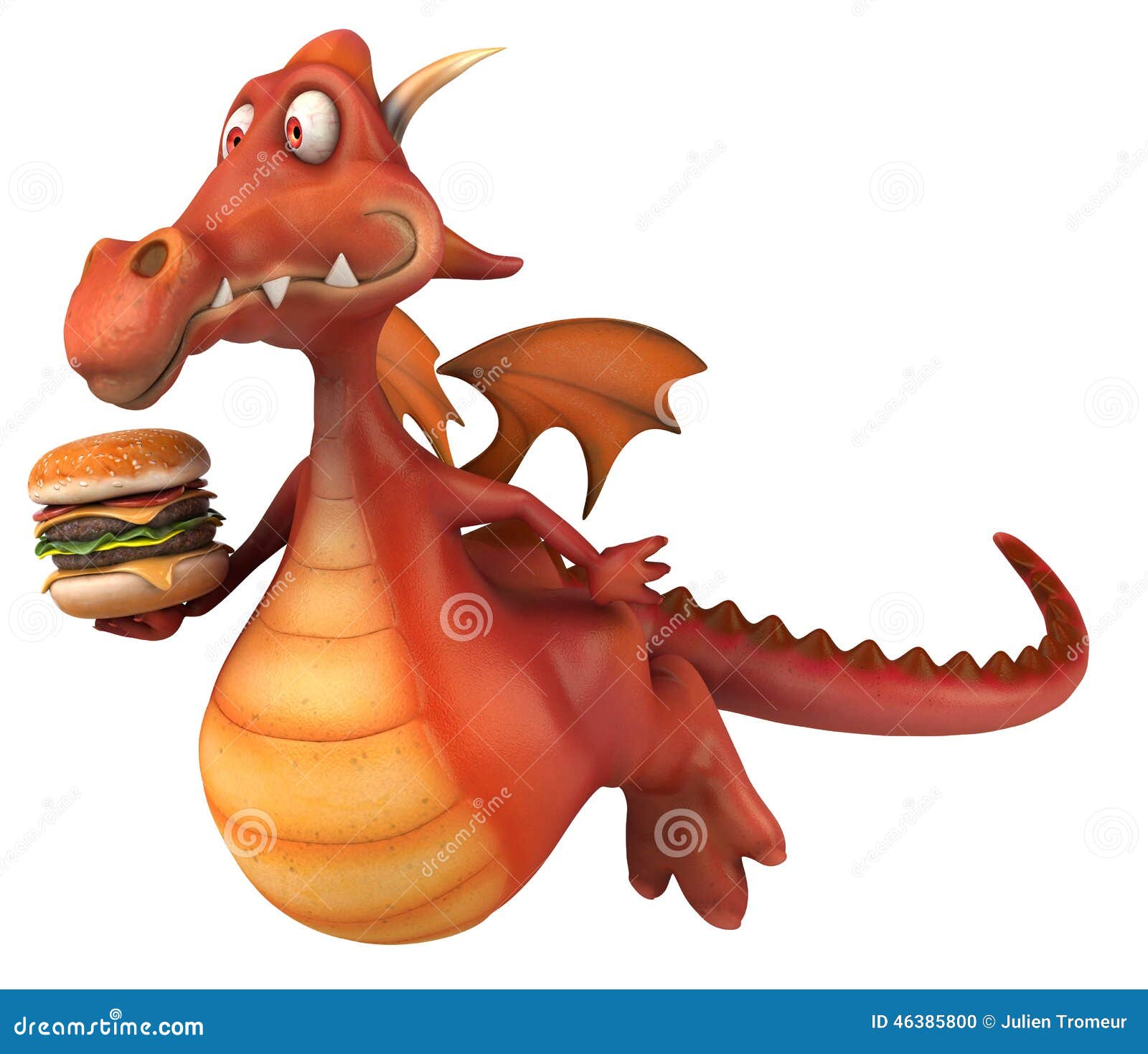 Fun dragon stock illustration. Illustration of fantasy - 46385800