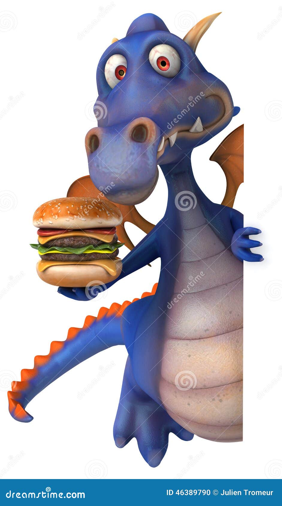 Fun dragon stock illustration. Illustration of funny - 46389790