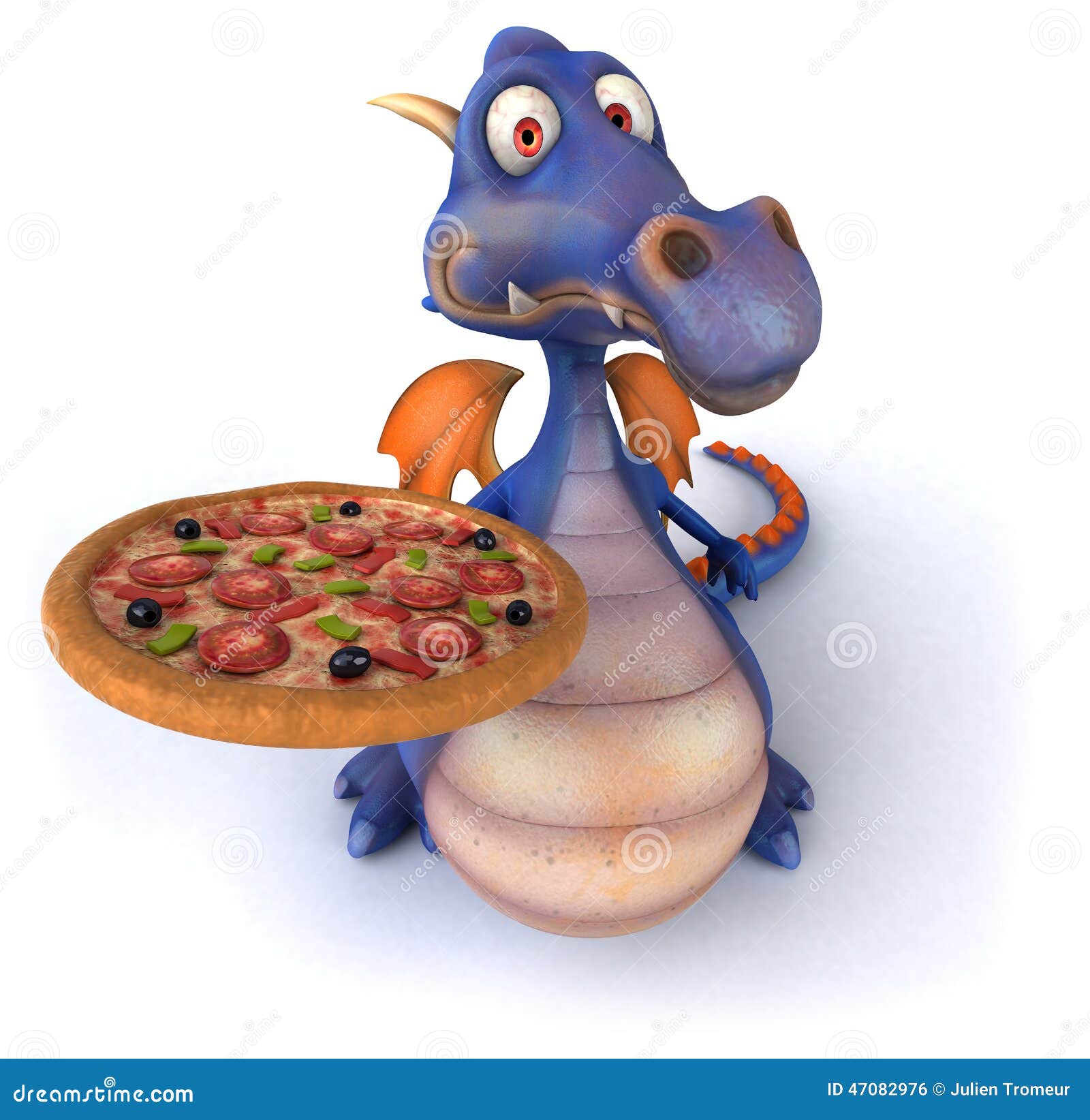 Fun dragon stock illustration. Illustration of cartoon - 47082976
