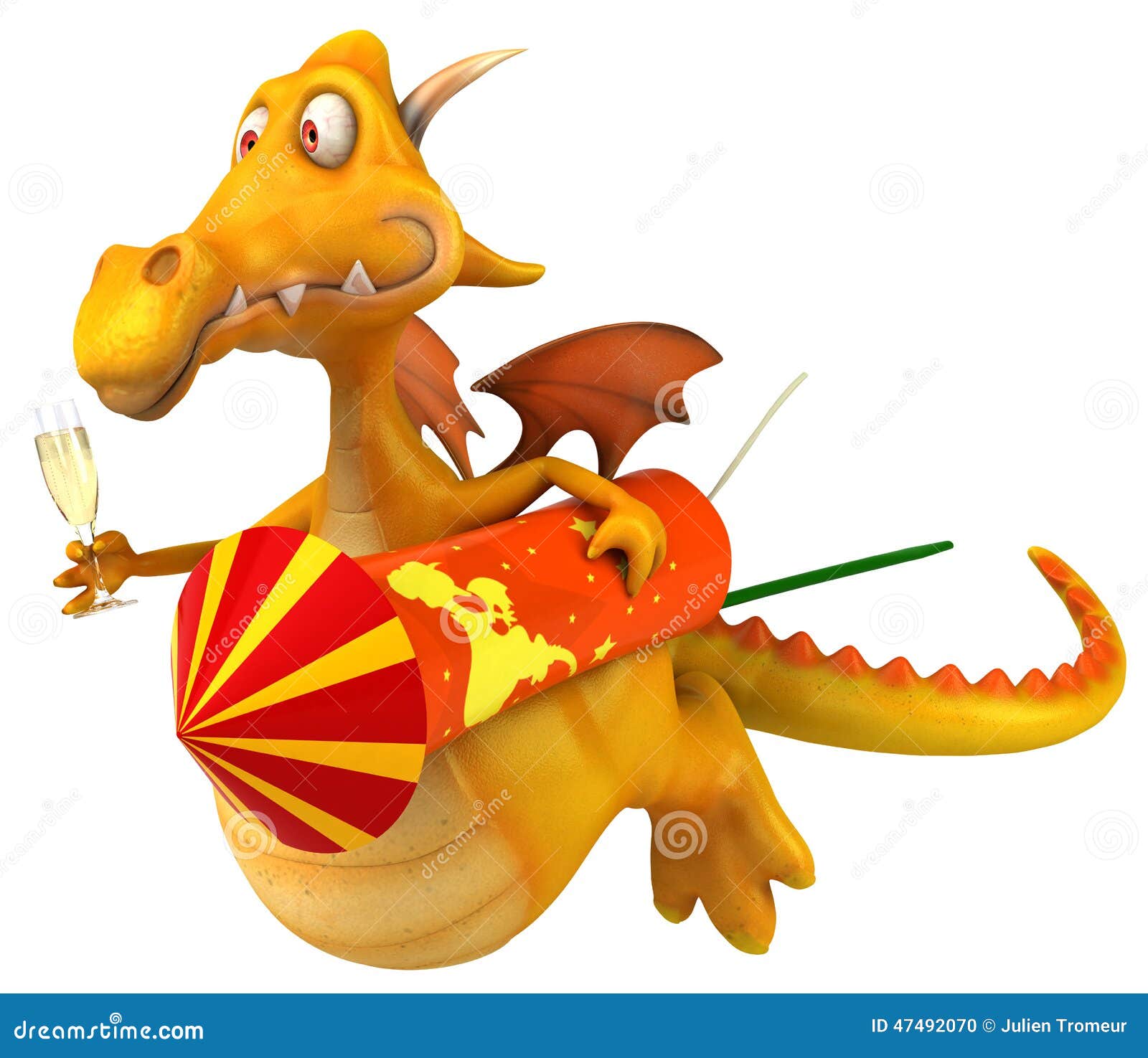 Fun dragon stock illustration. Illustration of dragon - 47492070