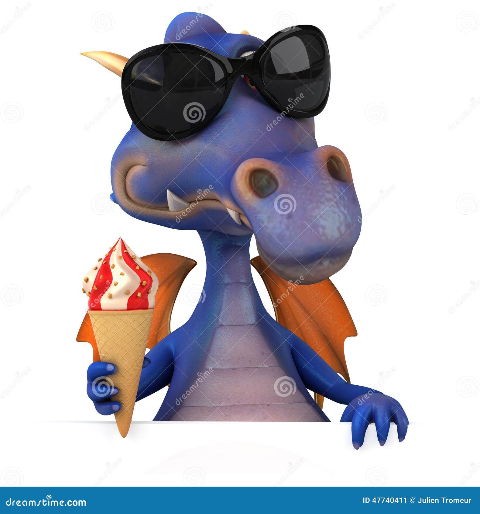 Fun dragon stock illustration. Illustration of monster - 47740411