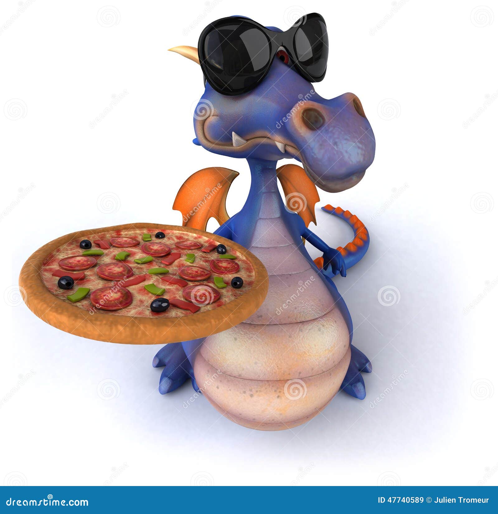 Fun dragon stock illustration. Illustration of funny - 47740589