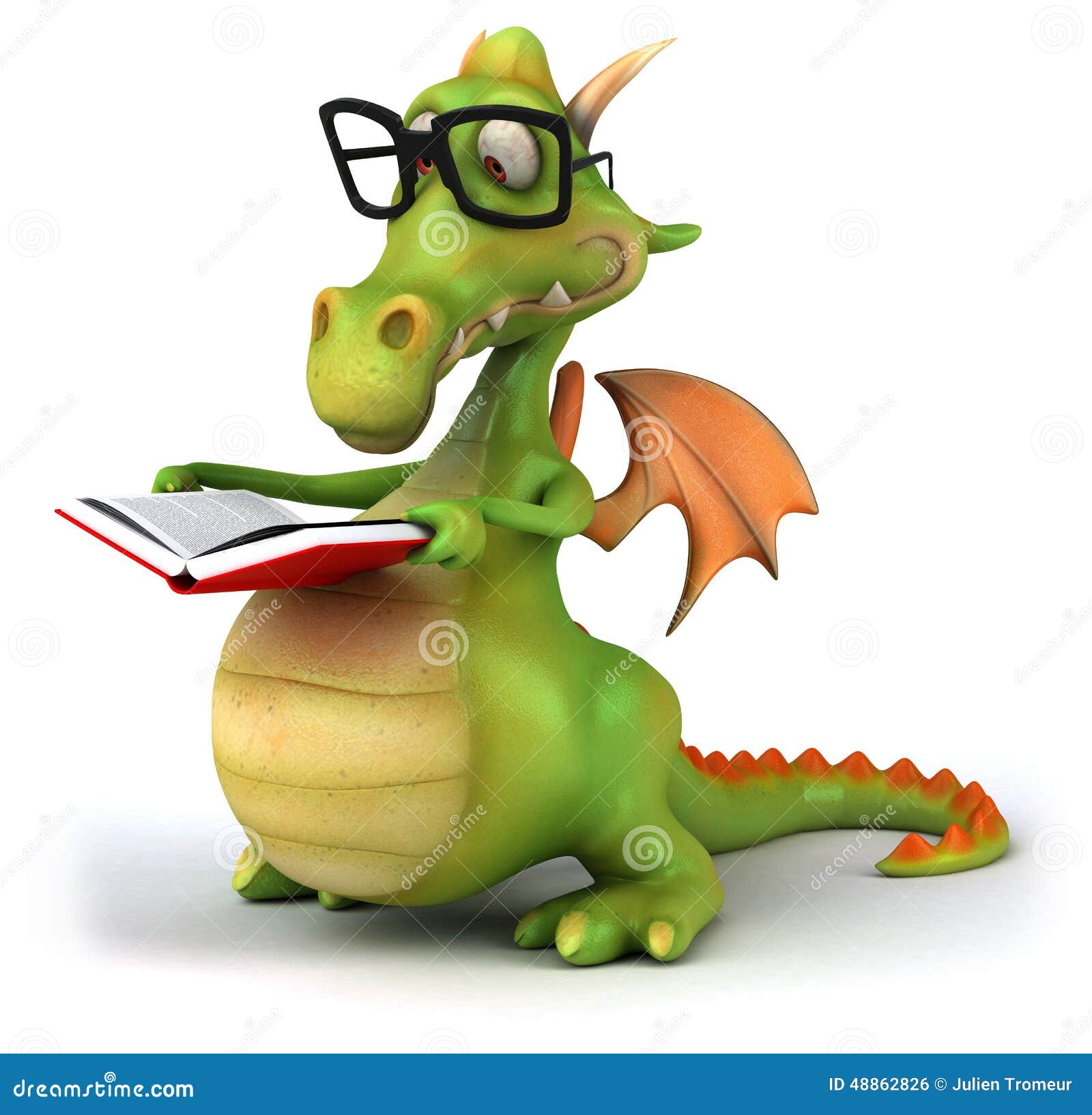 Fun dragon stock illustration. Illustration of graphic - 48862826