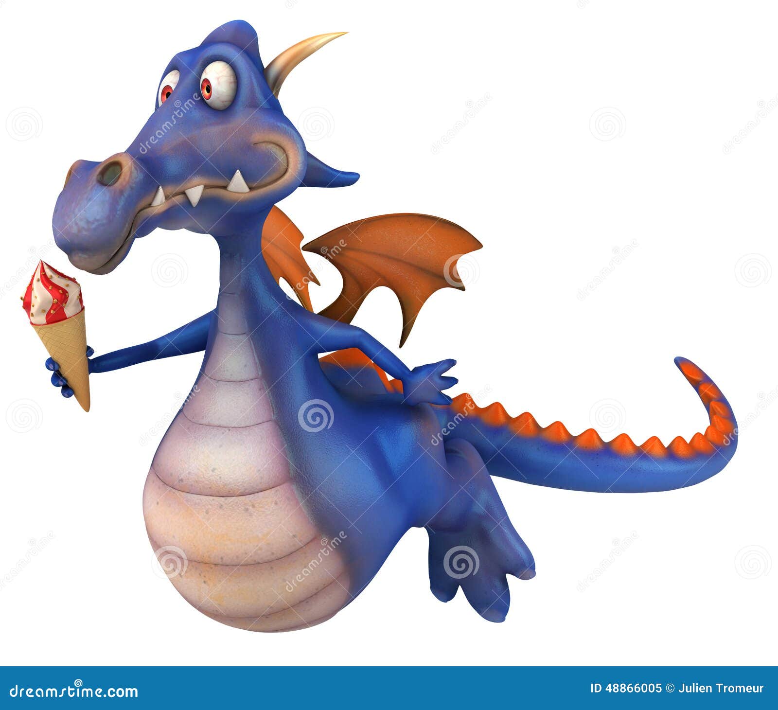 Fun dragon stock illustration. Illustration of clip, dragon - 48866005