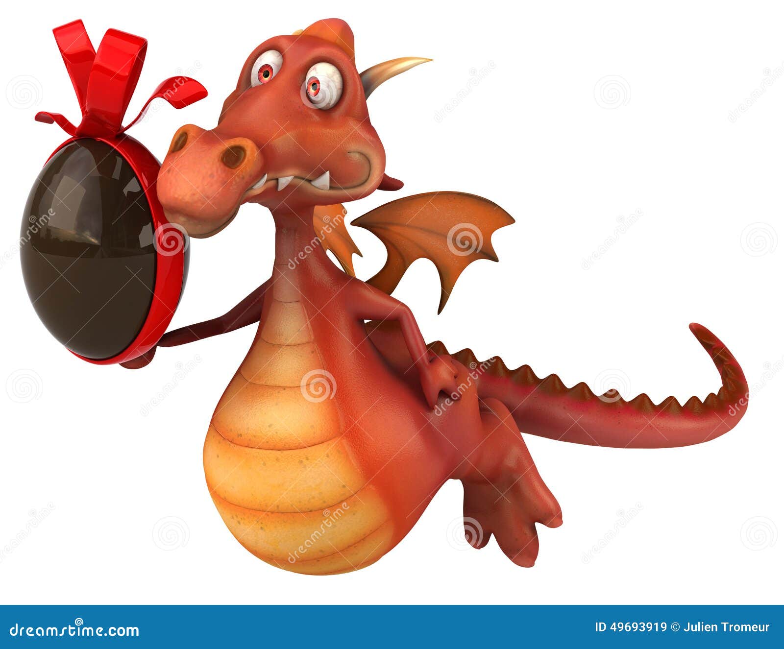 Fun dragon stock illustration. Illustration of animal - 49693919