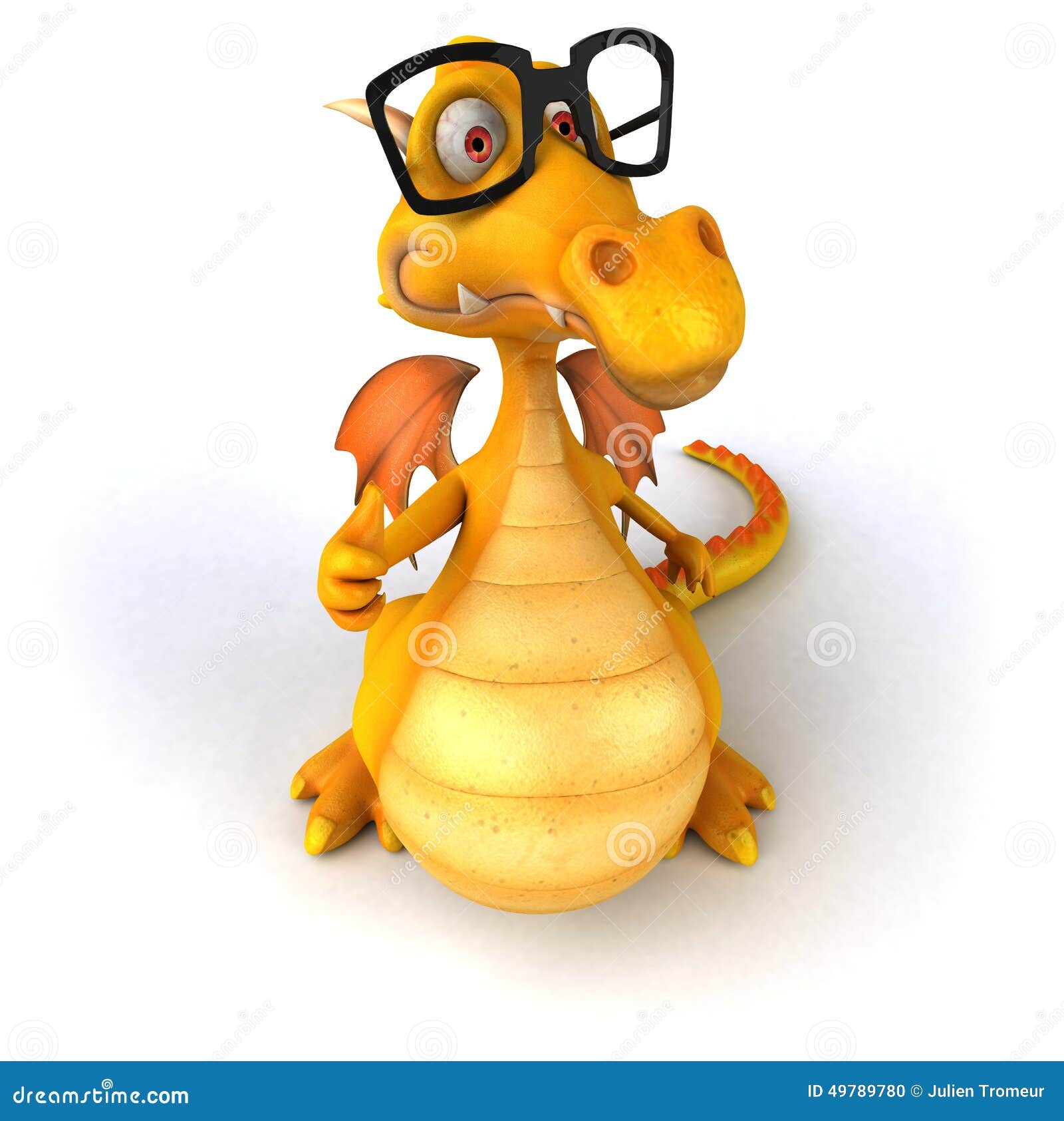 Fun dragon stock illustration. Illustration of funny - 49789780
