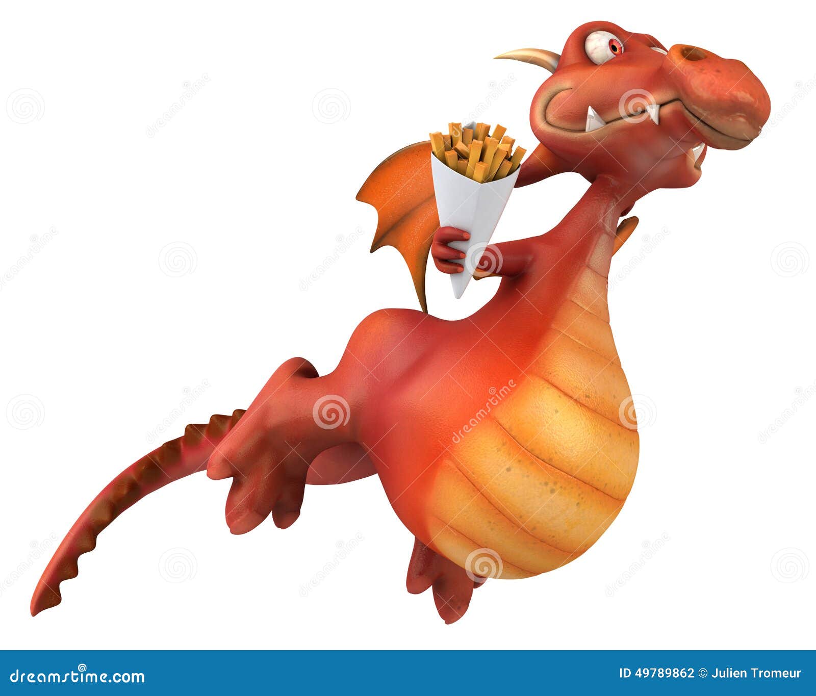 Fun dragon stock illustration. Illustration of cartoon - 49789862