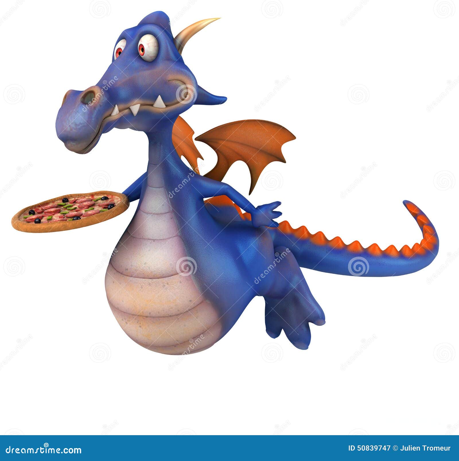 Fun dragon stock illustration. Illustration of cartoon - 50839747