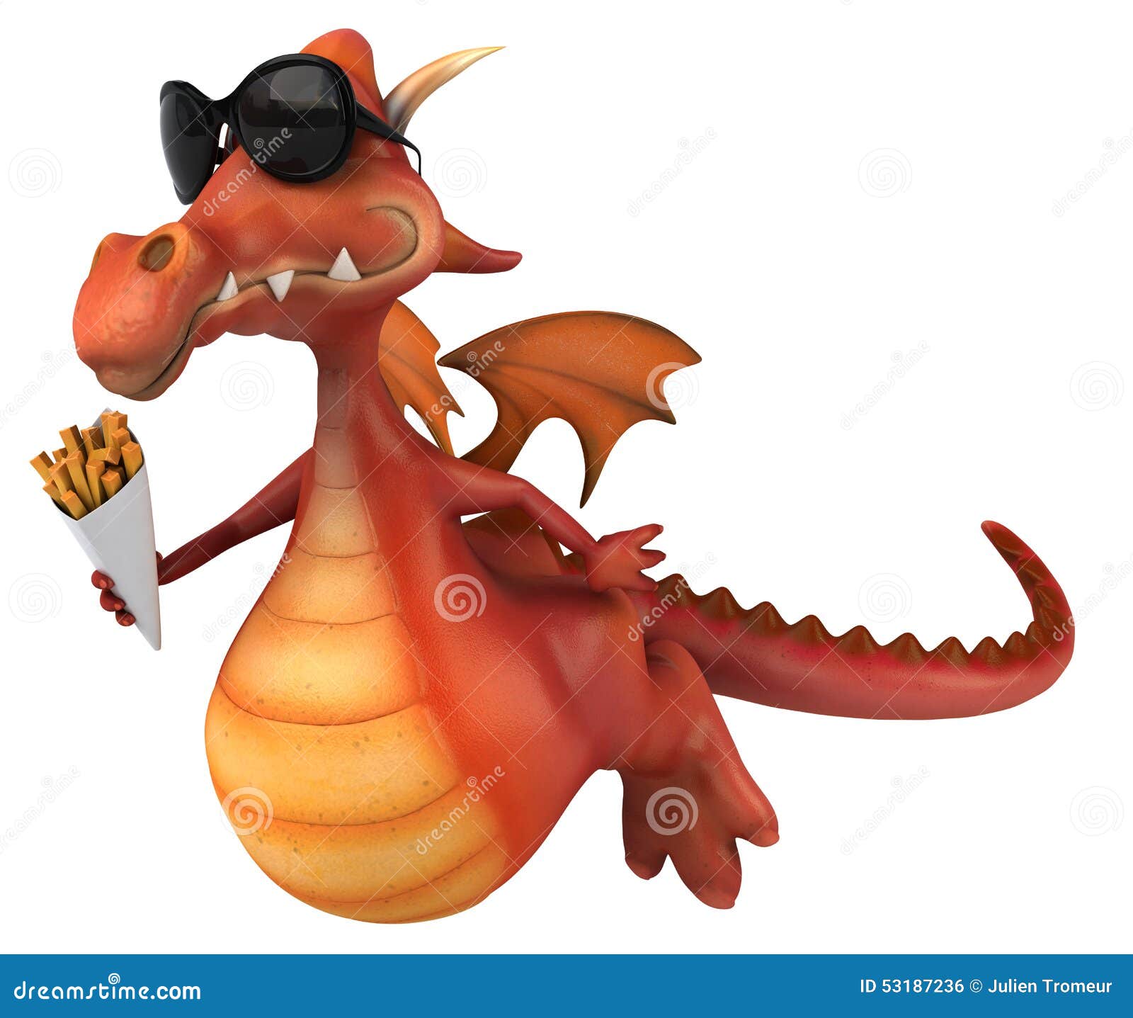 Fun dragon stock illustration. Illustration of head, funny - 53187236