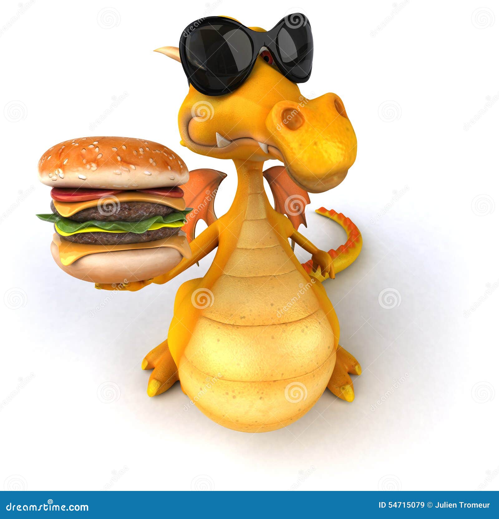 Fun dragon stock illustration. Illustration of design - 54715079