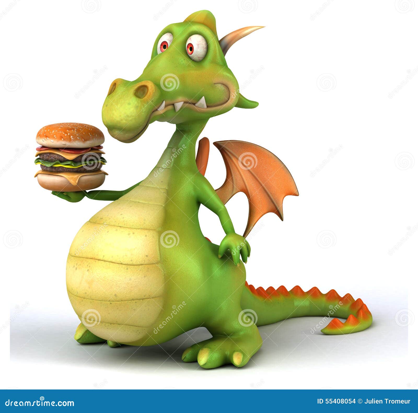 Fun dragon stock illustration. Illustration of fast, wing - 55408054