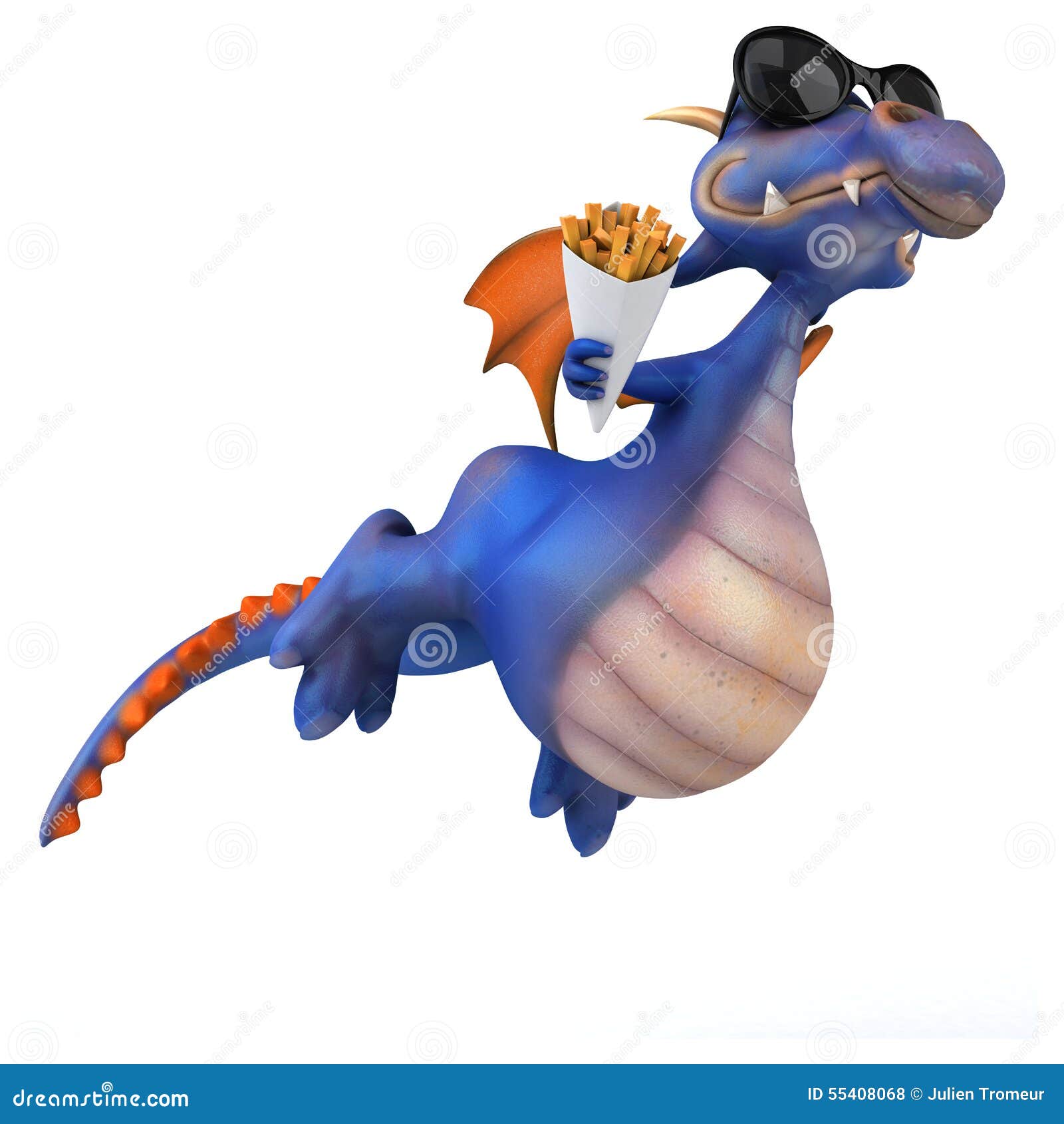 Fun dragon stock illustration. Illustration of dragon - 55408068