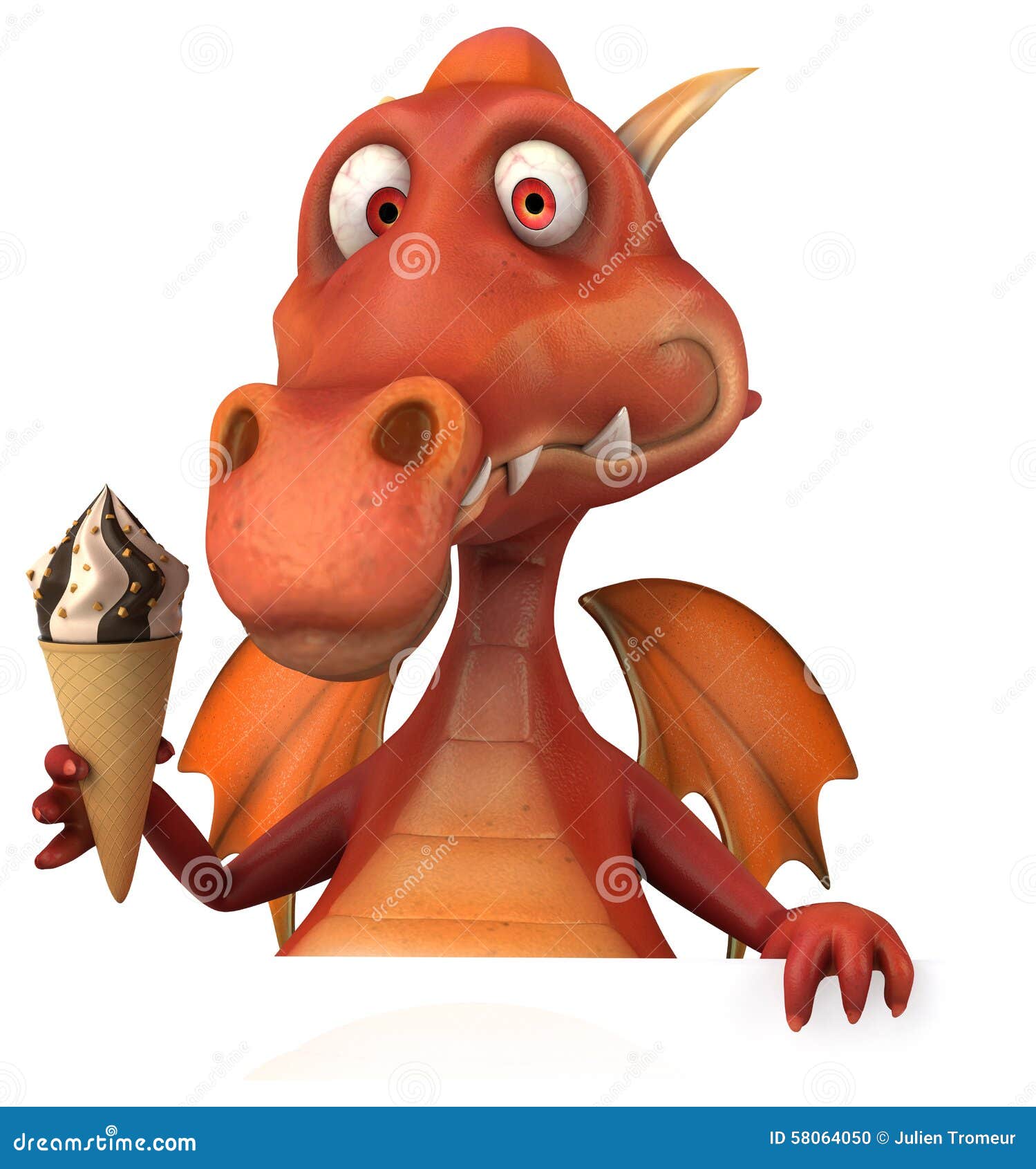 Fun dragon stock illustration. Illustration of mythology - 58064050