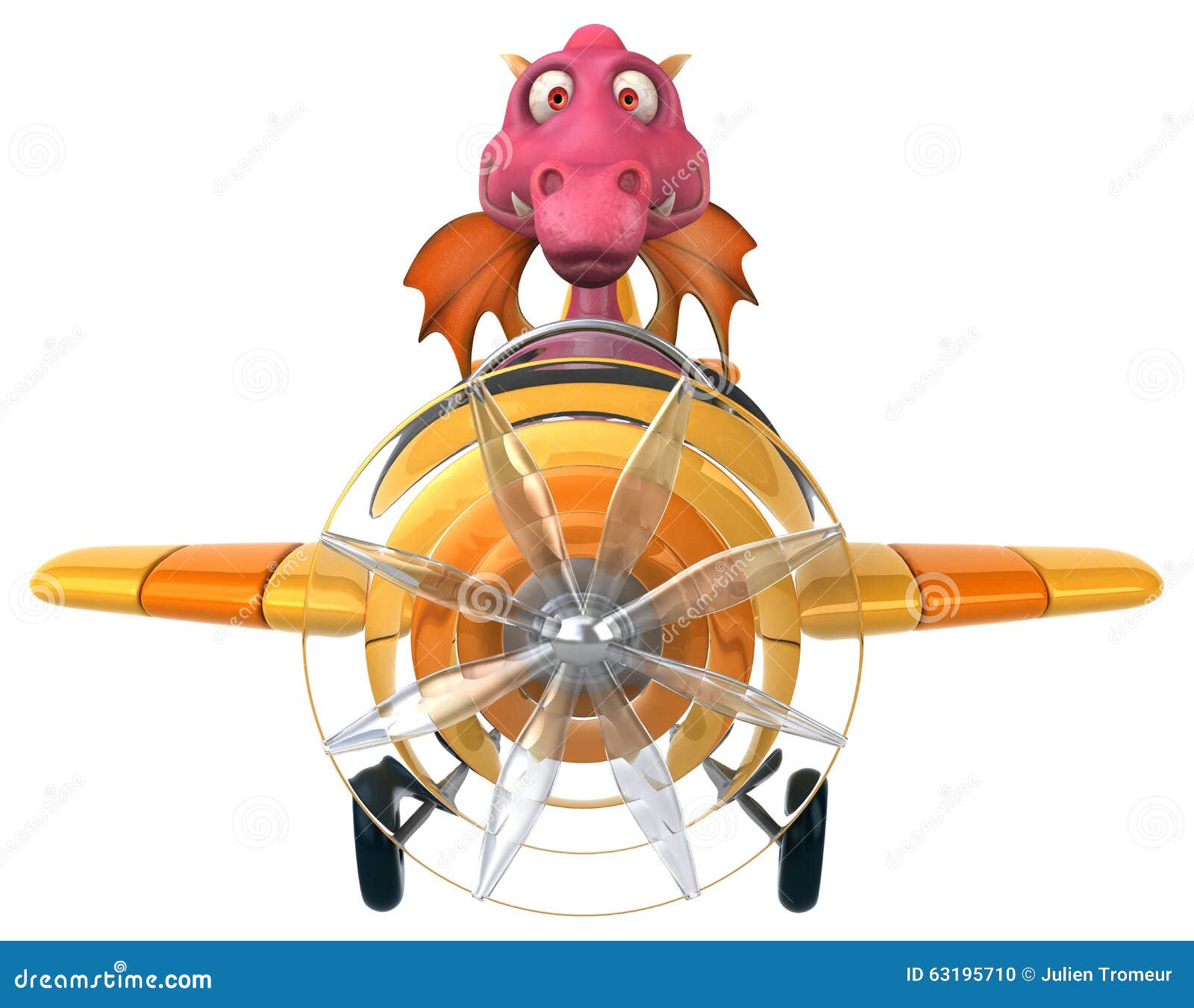 Fun dragon stock illustration. Illustration of flight - 63195710