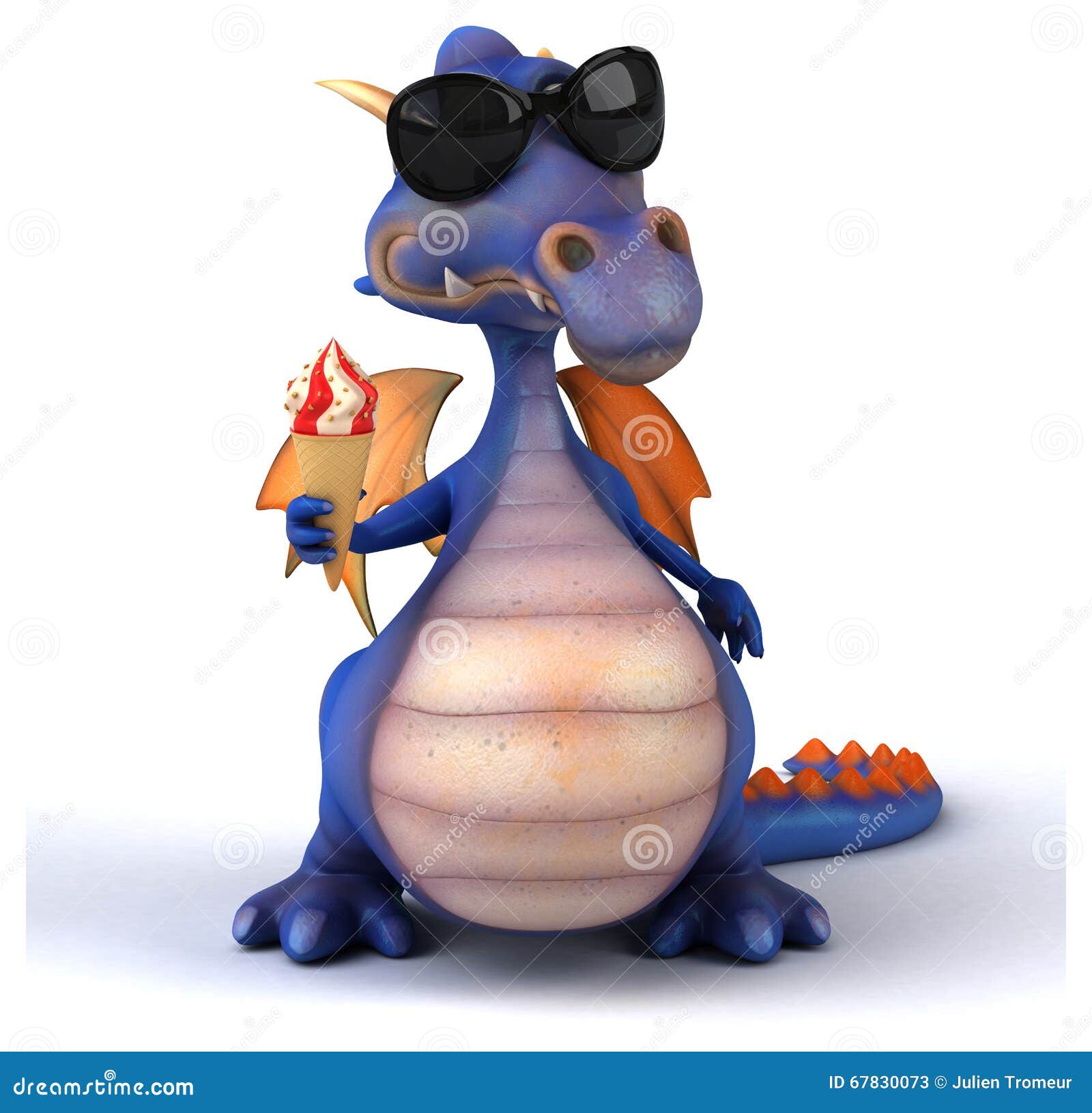 Fun dragon stock illustration. Illustration of funny - 67830073