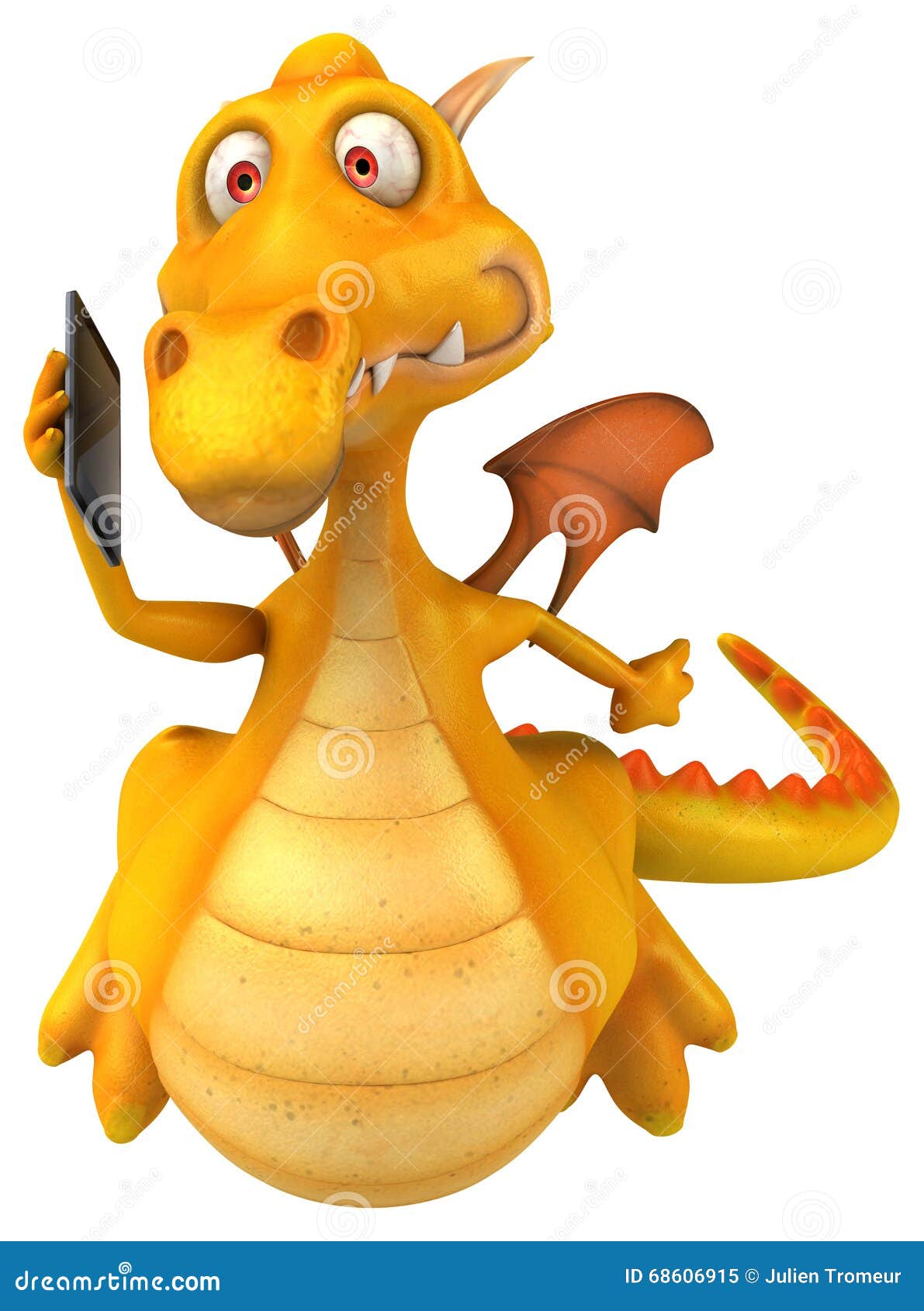 Fun dragon stock illustration. Illustration of cute, asian - 68606915