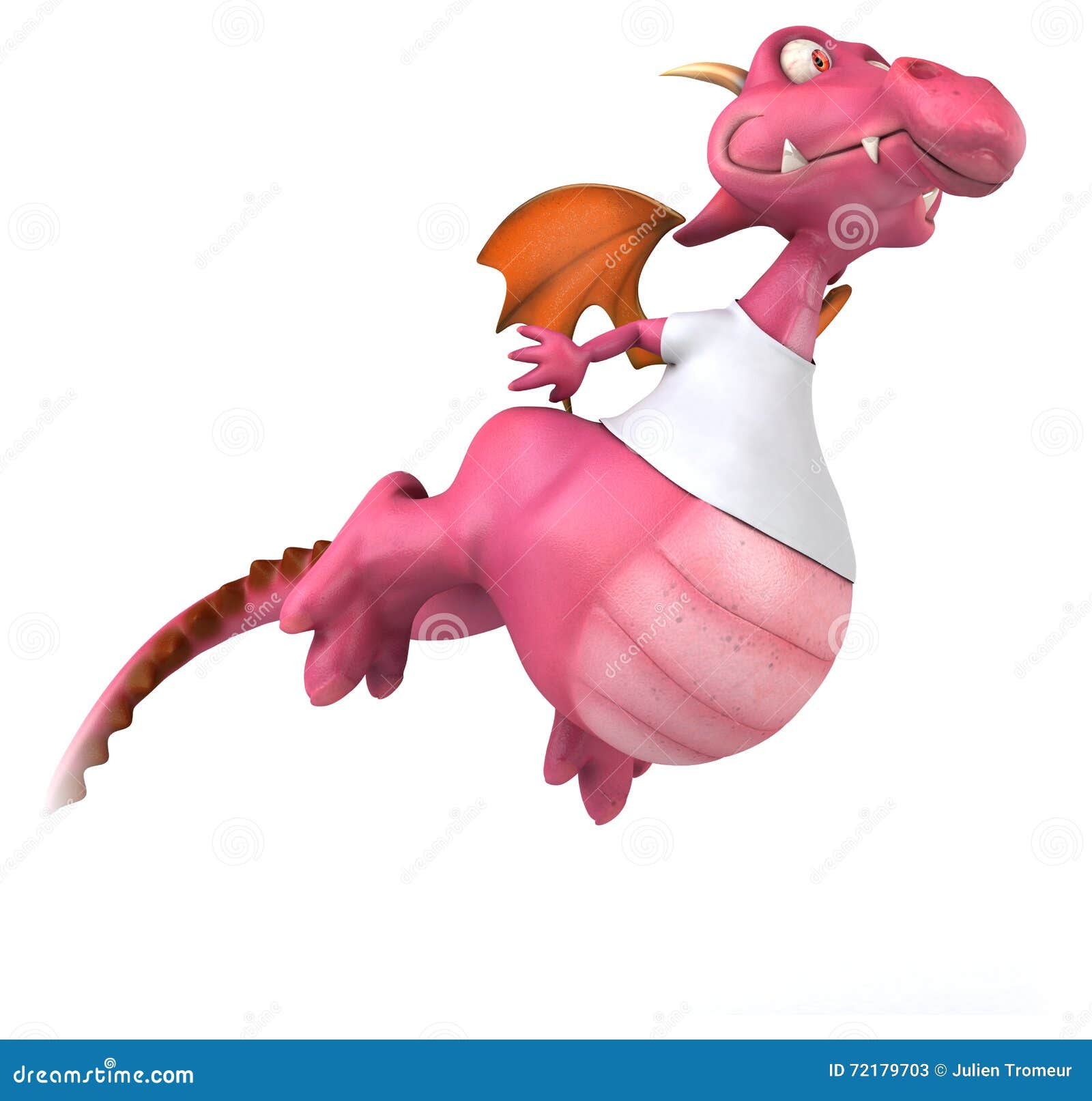 Fun dragon stock illustration. Illustration of wing, animal - 72179703