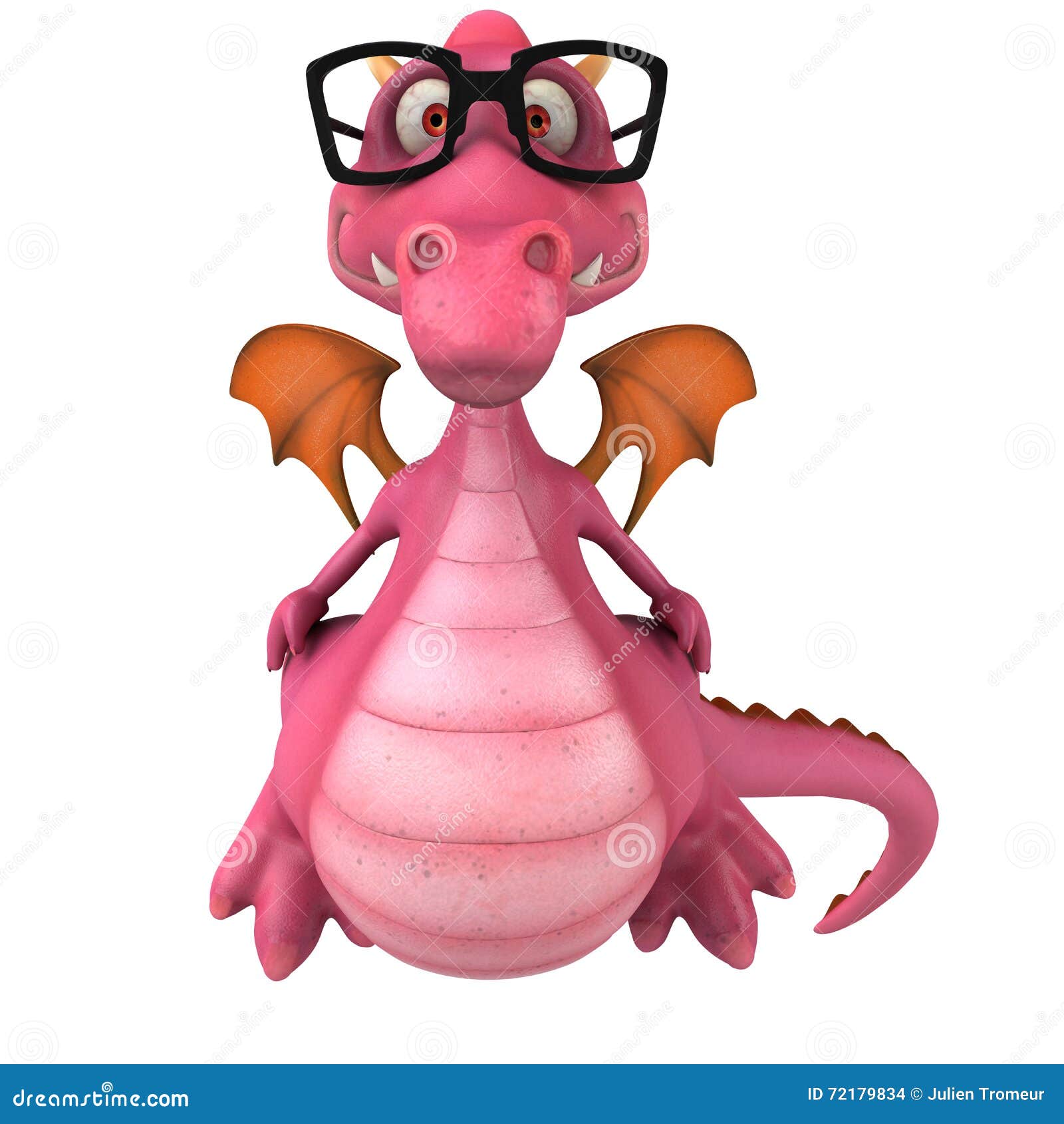 Fun dragon stock illustration. Illustration of cute, funny - 72179834