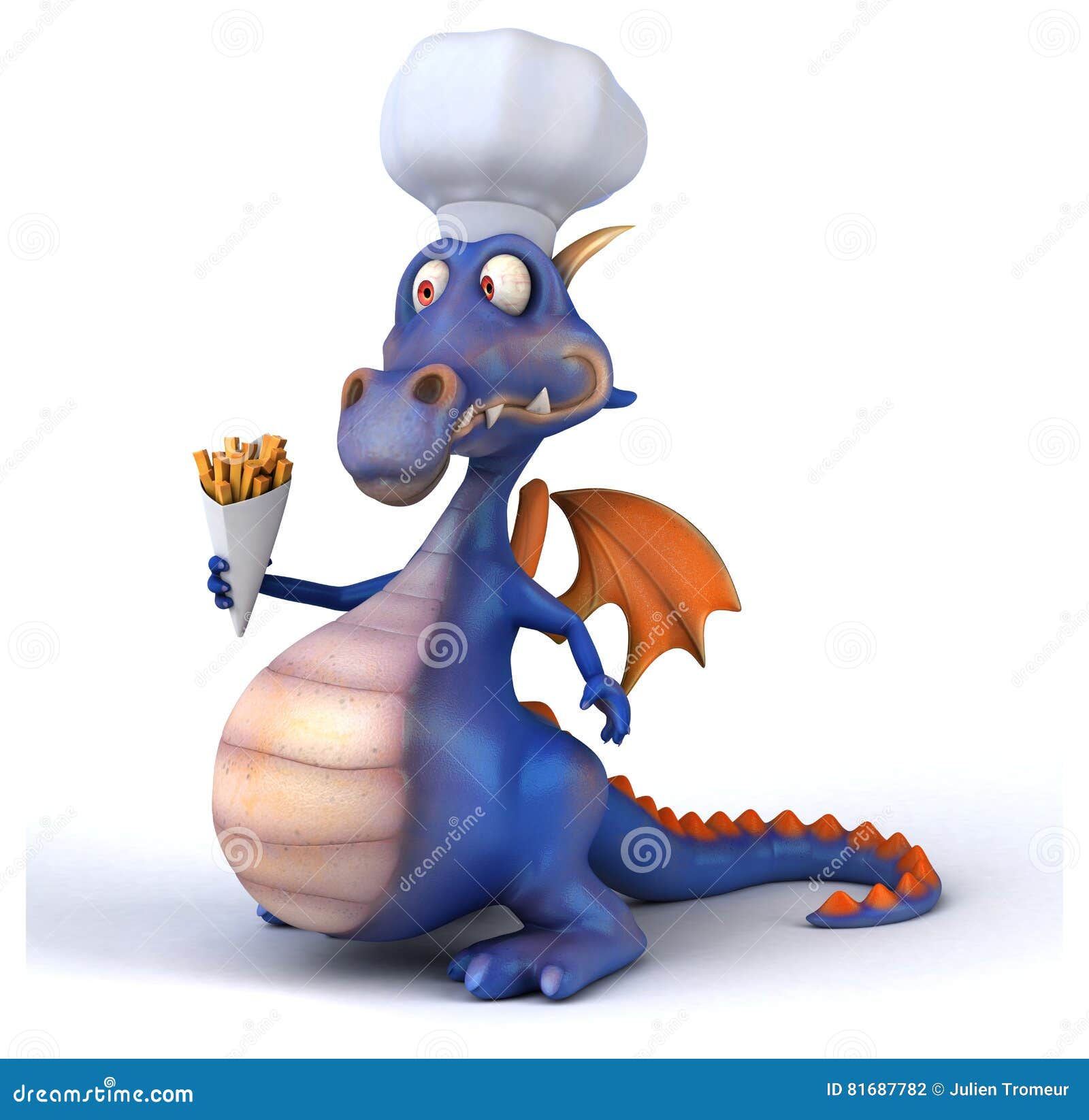 Fun dragon stock illustration. Illustration of artwork - 81687782