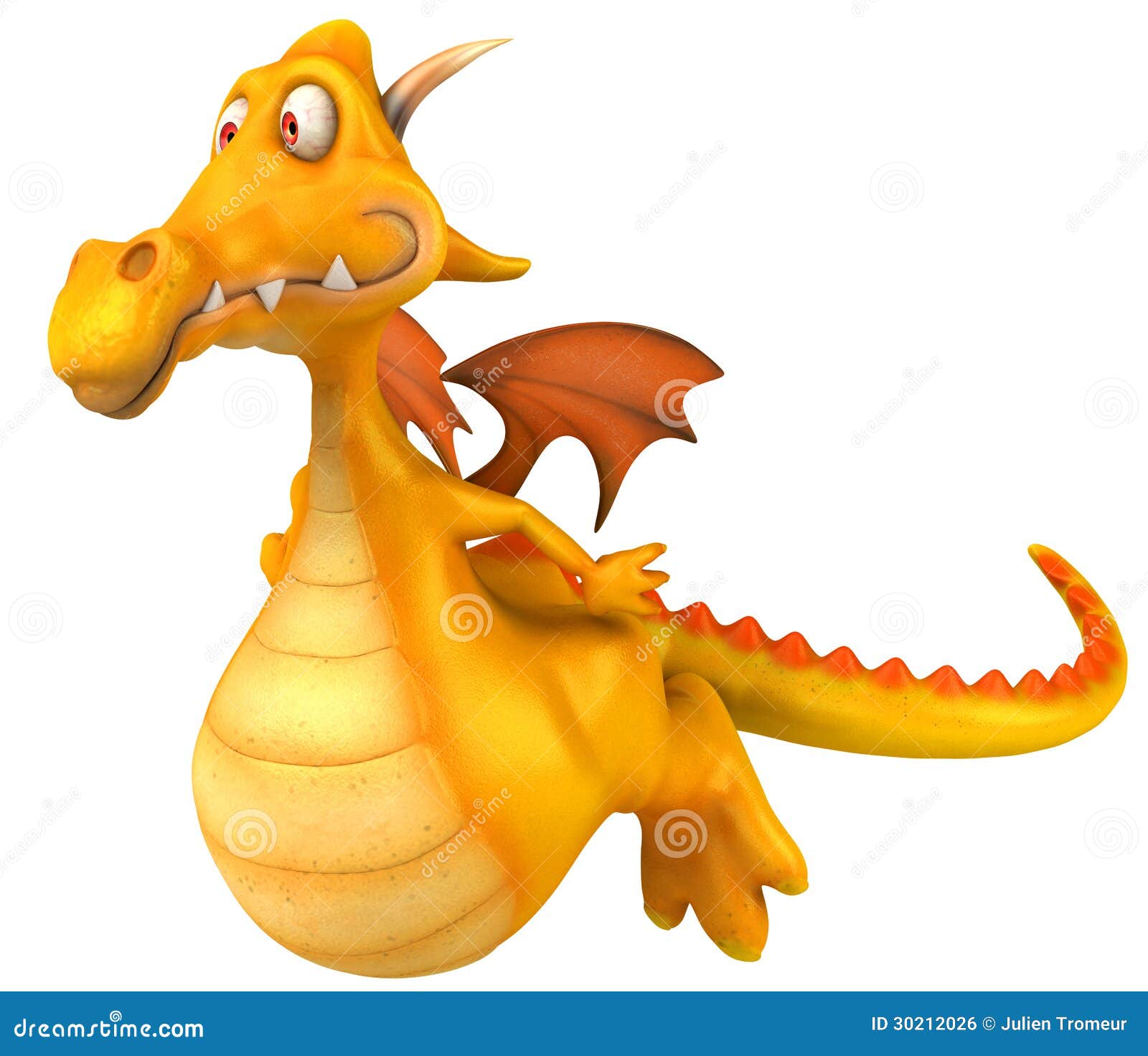 Yellow dragon stock illustration. Illustration of isolated - 30212026