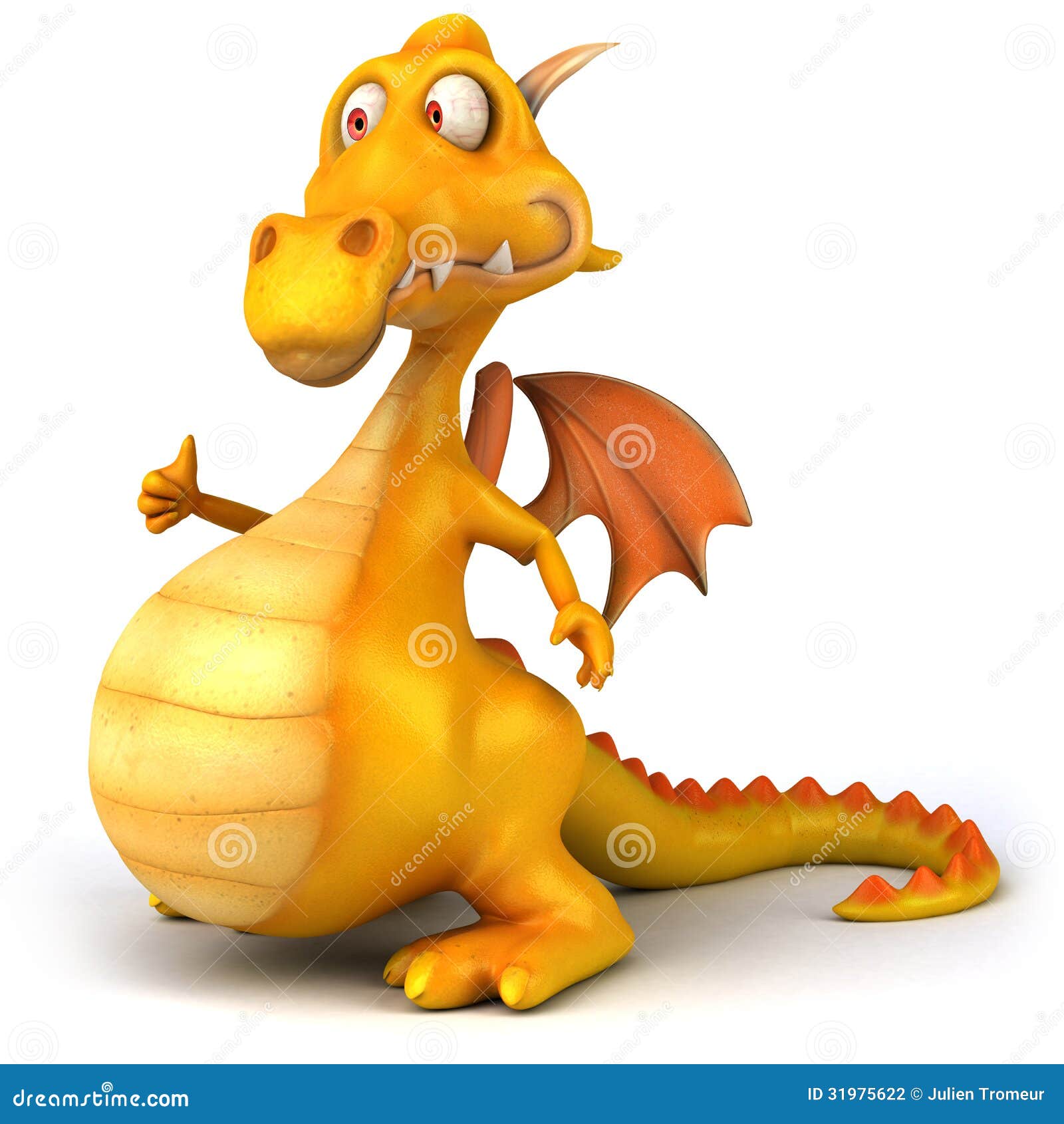 Fun dragon stock illustration. Illustration of dragon - 31975622