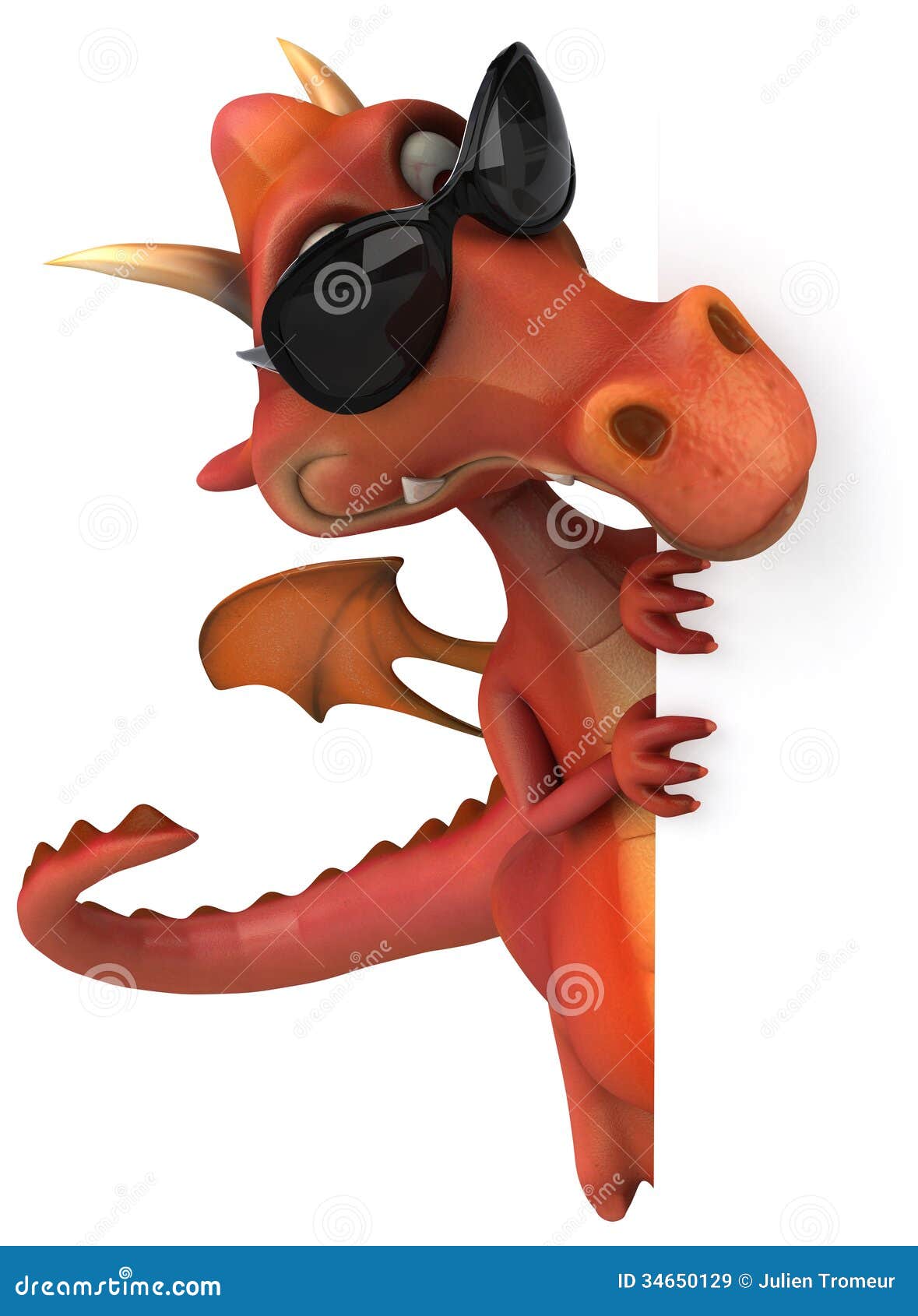 Fun dragon stock illustration. Illustration of head, funny - 34650129
