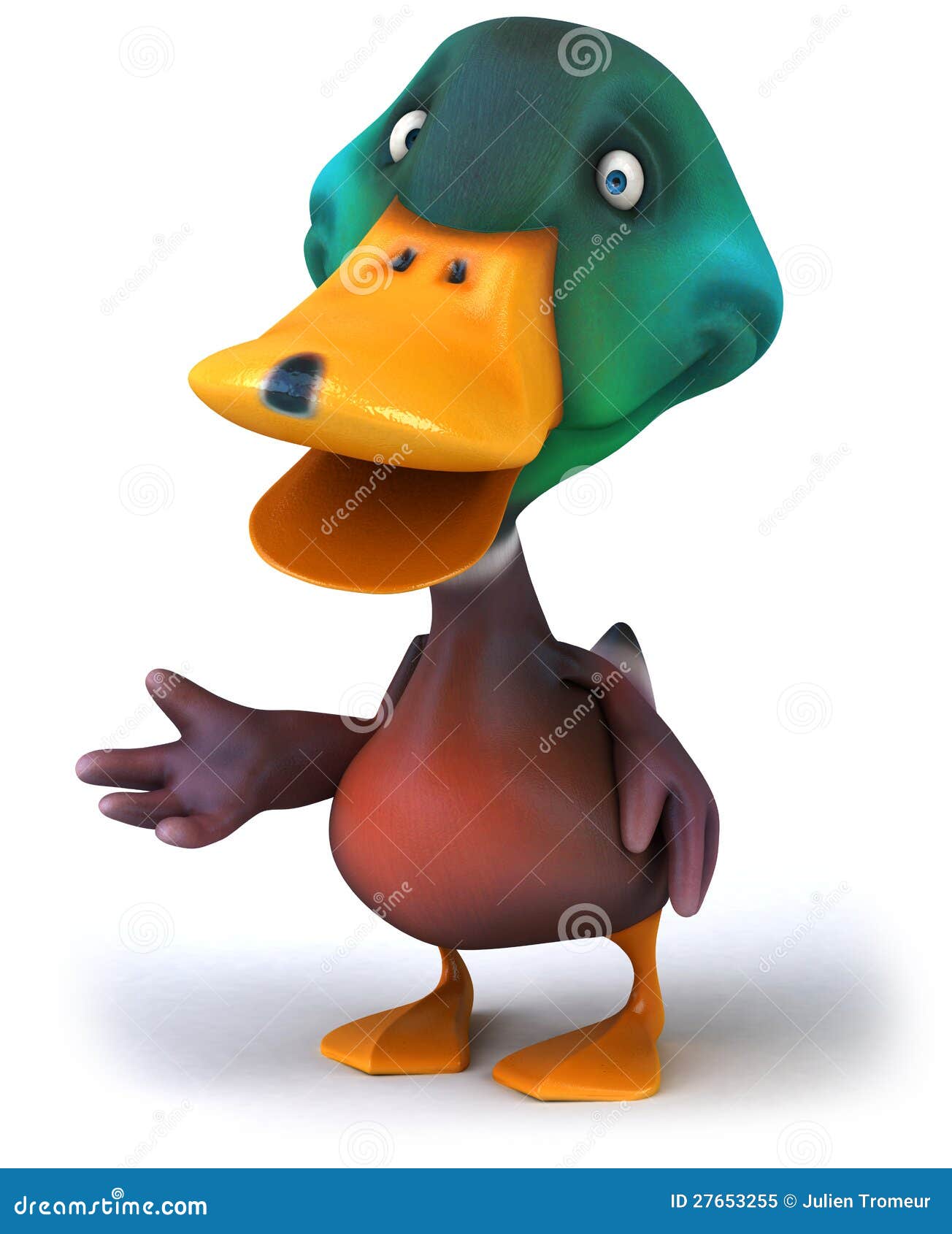 Fun duck stock illustration. Illustration of male, nice - 27653255