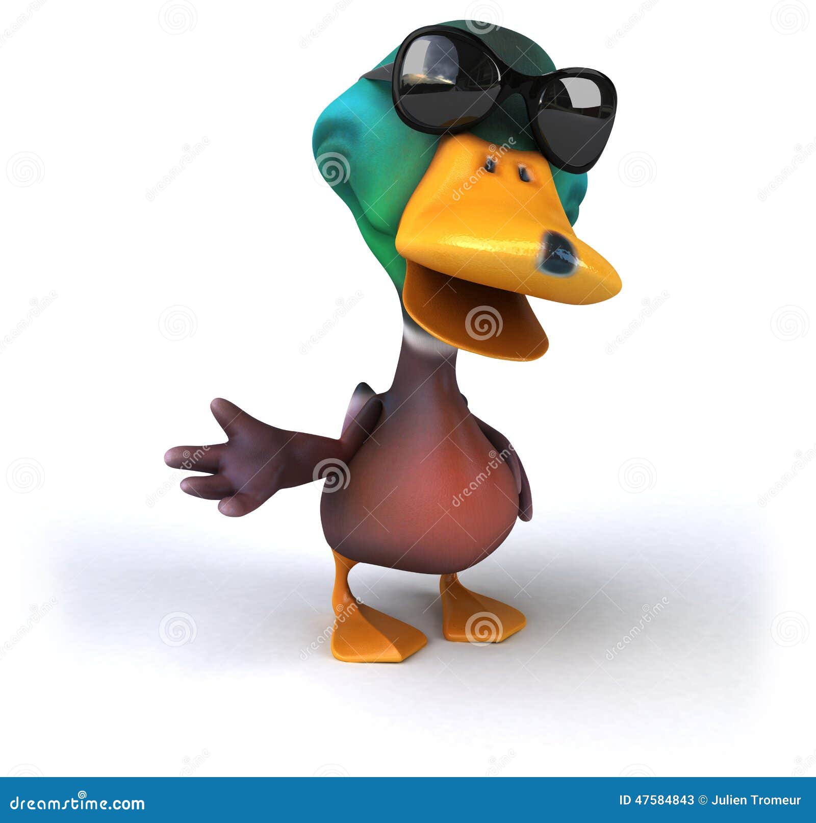 Fun duck stock illustration. Illustration of isolated - 47584843