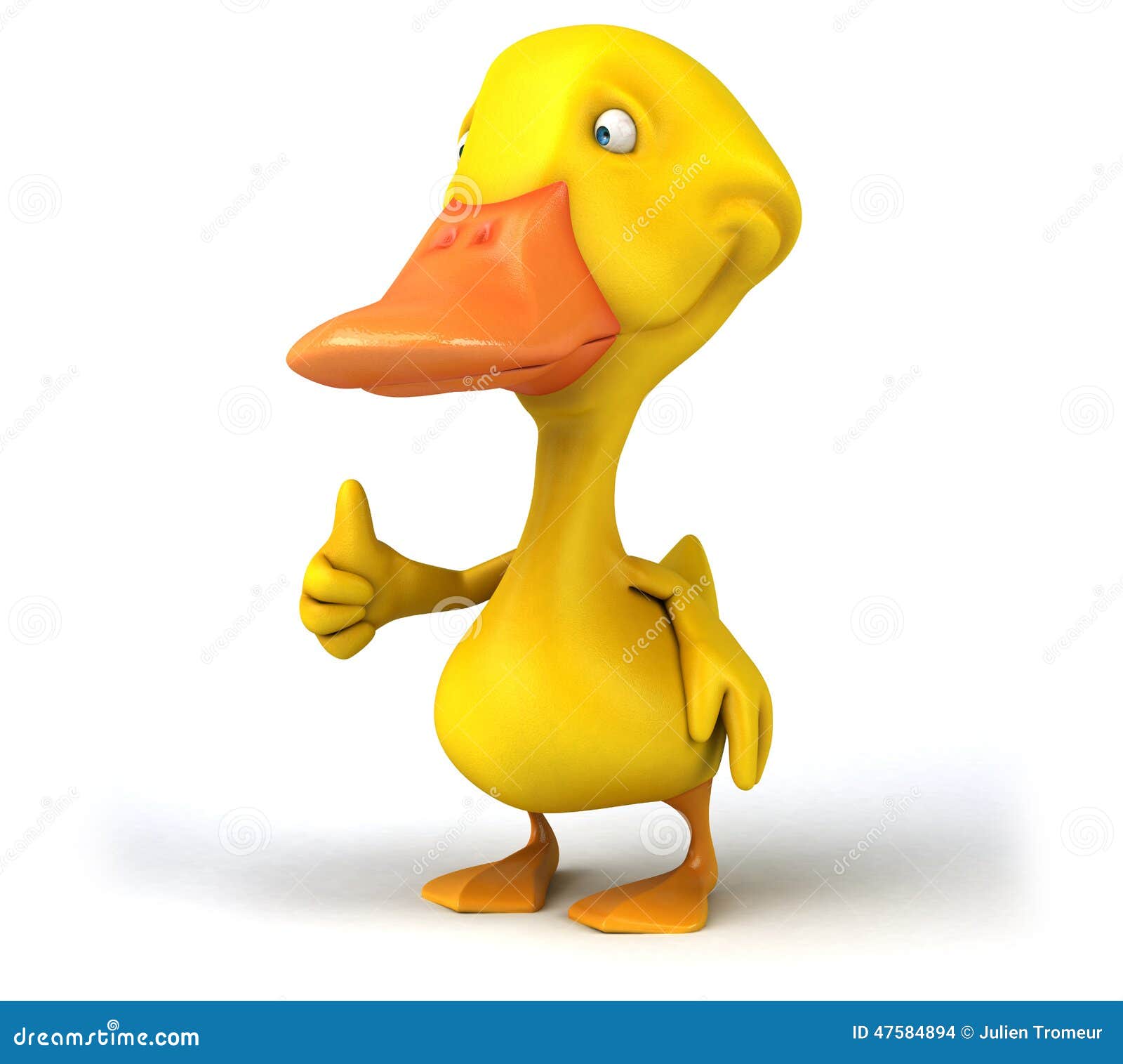 Fun duck stock illustration. Illustration of animal, wild - 47584894