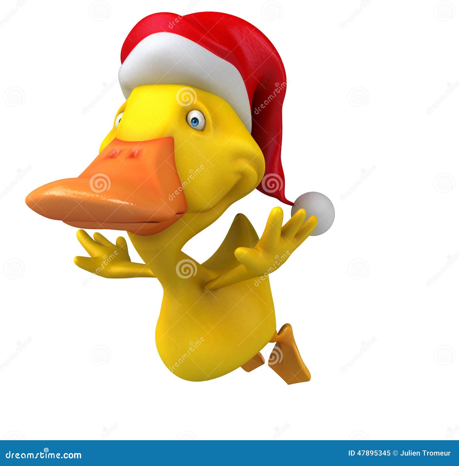 Fun duck stock illustration. Illustration of cartoon - 47895345