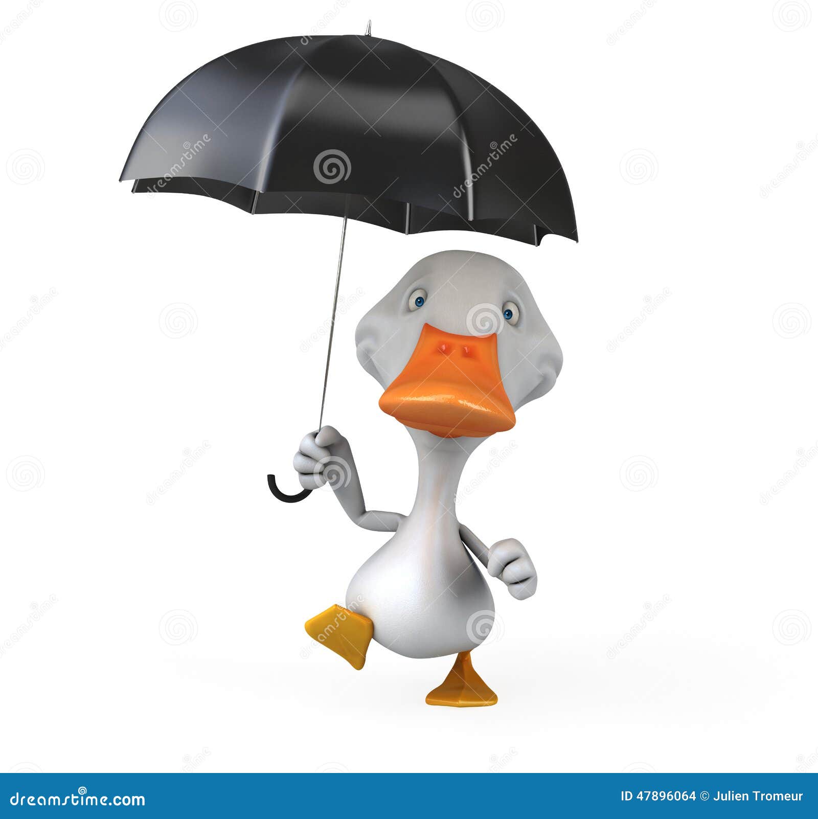 Fun duck stock illustration. Illustration of wing, beautiful - 47896064