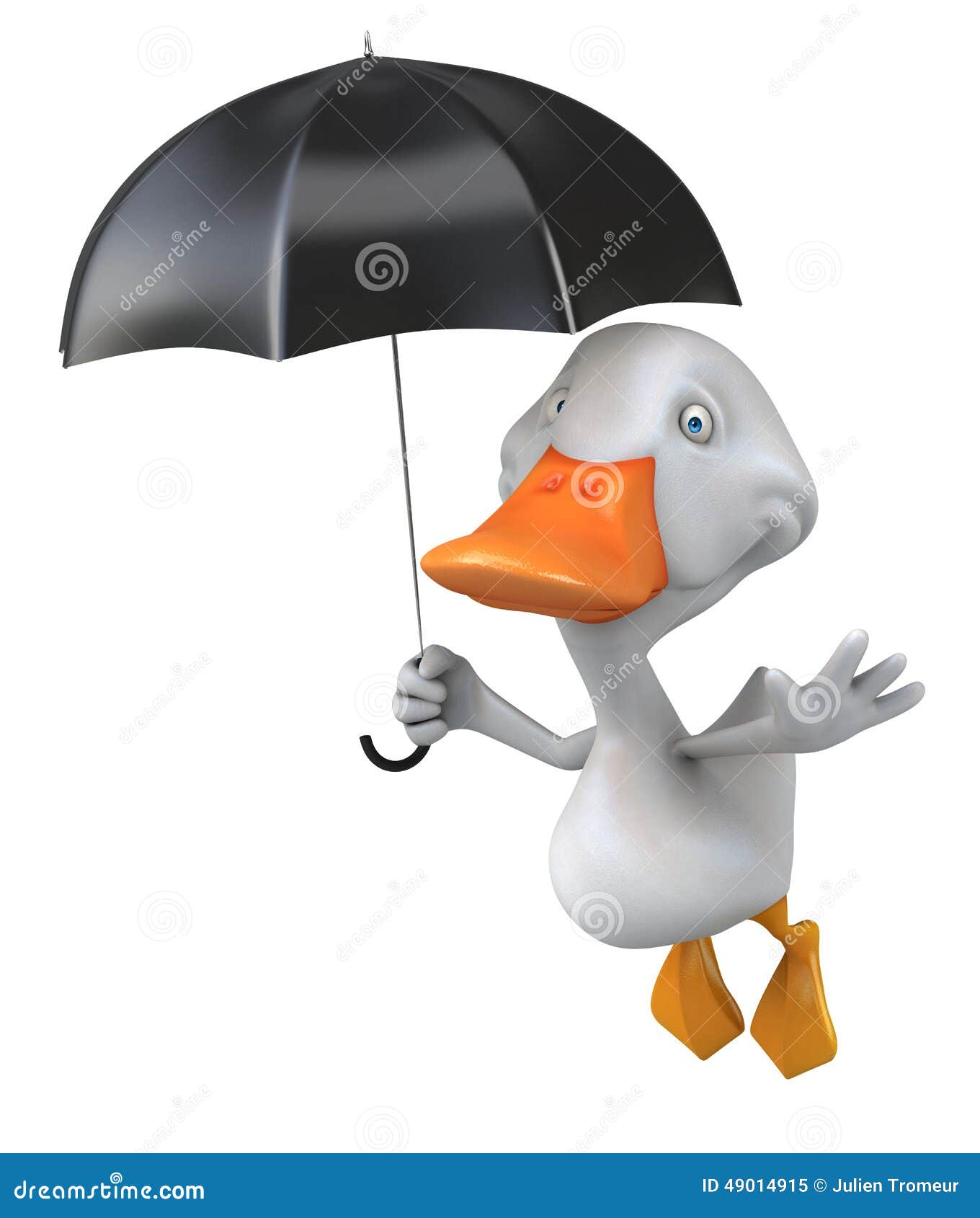 Fun duck stock illustration. Illustration of isolated - 49014915