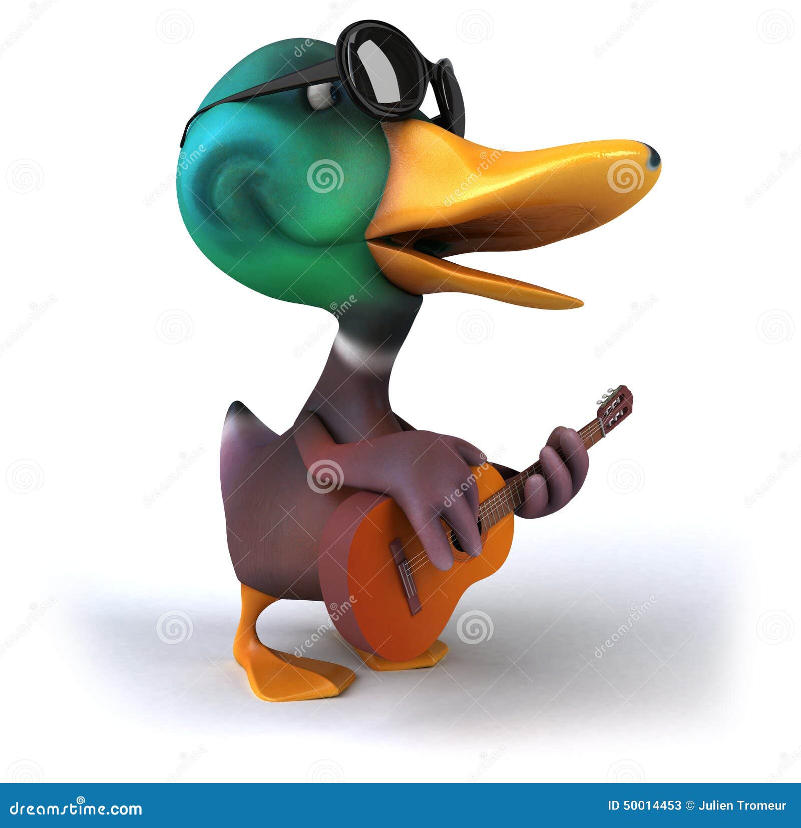 Fun duck stock illustration. Illustration of quack, drake - 50014453