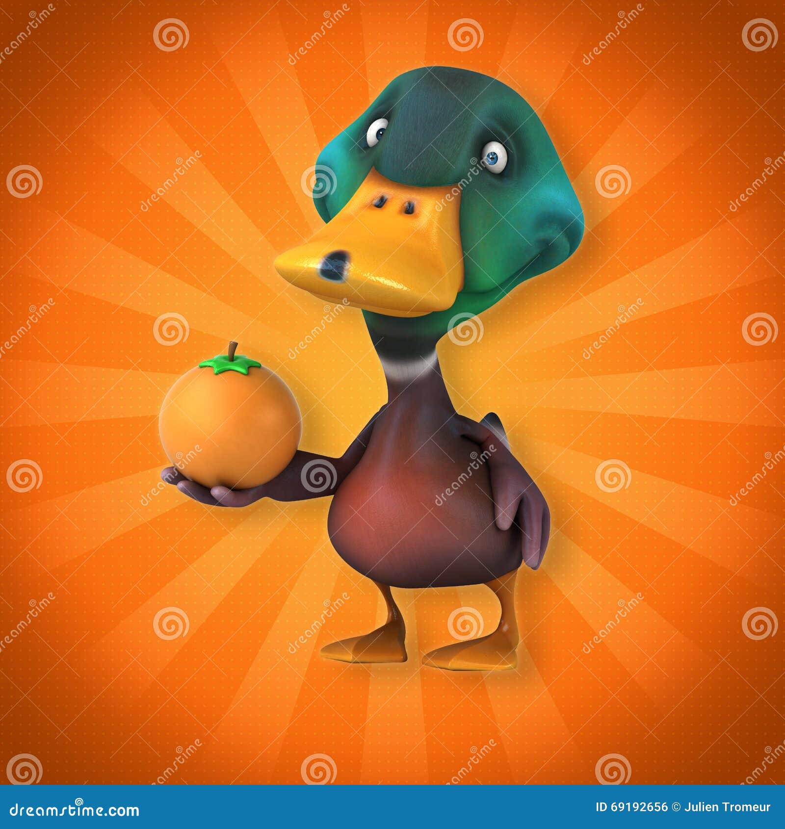 Fun duck stock illustration. Illustration of hunting - 69192656