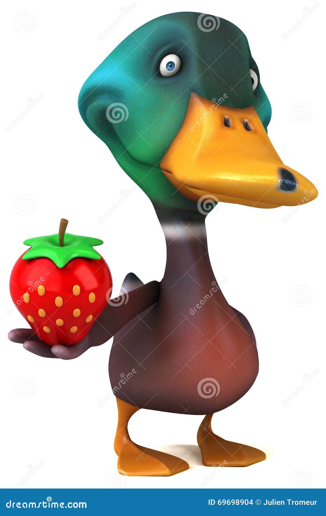 Fun duck stock illustration. Illustration of avian, duck - 69698904