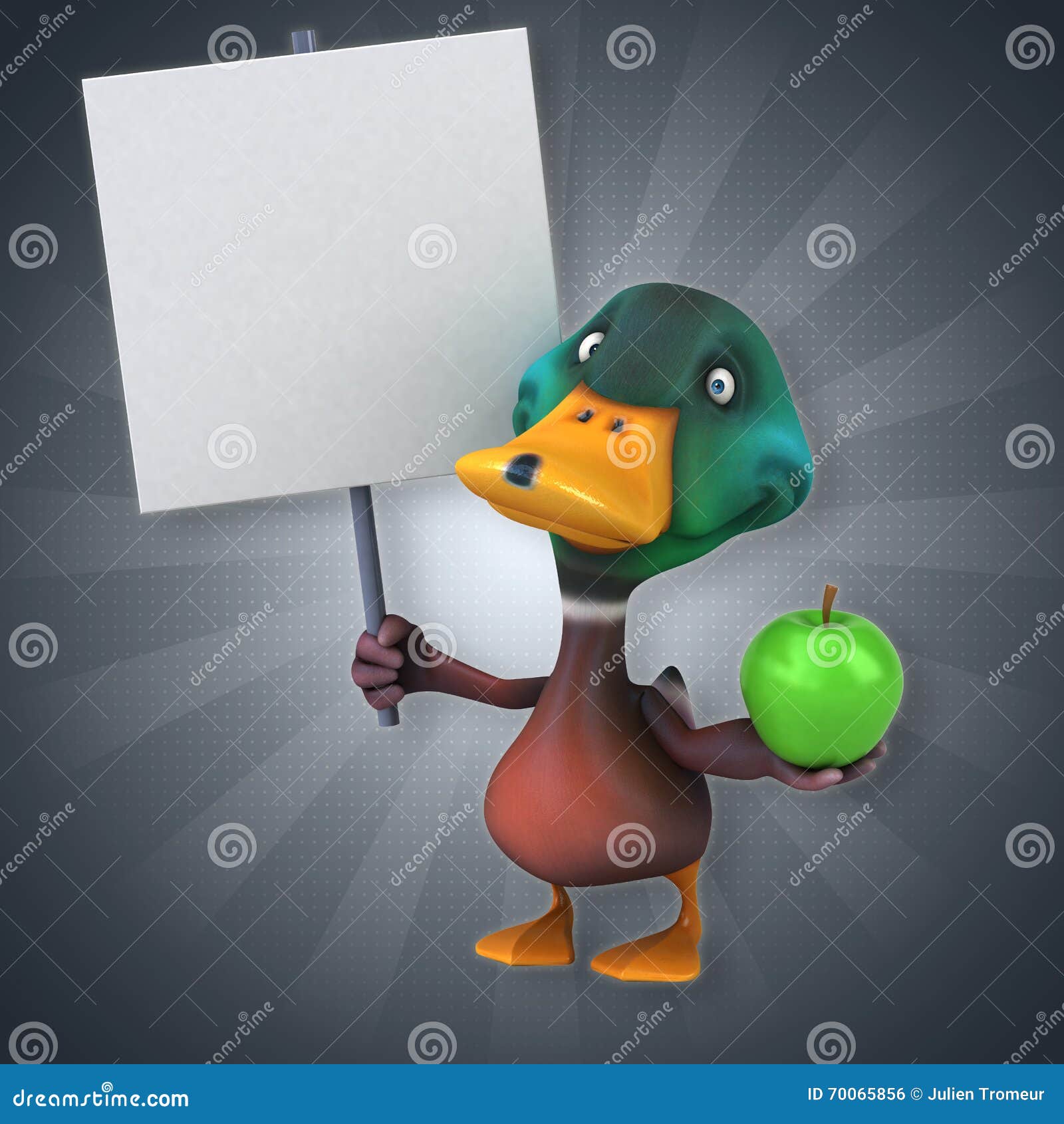 Fun duck stock illustration. Illustration of waterfowl - 70065856