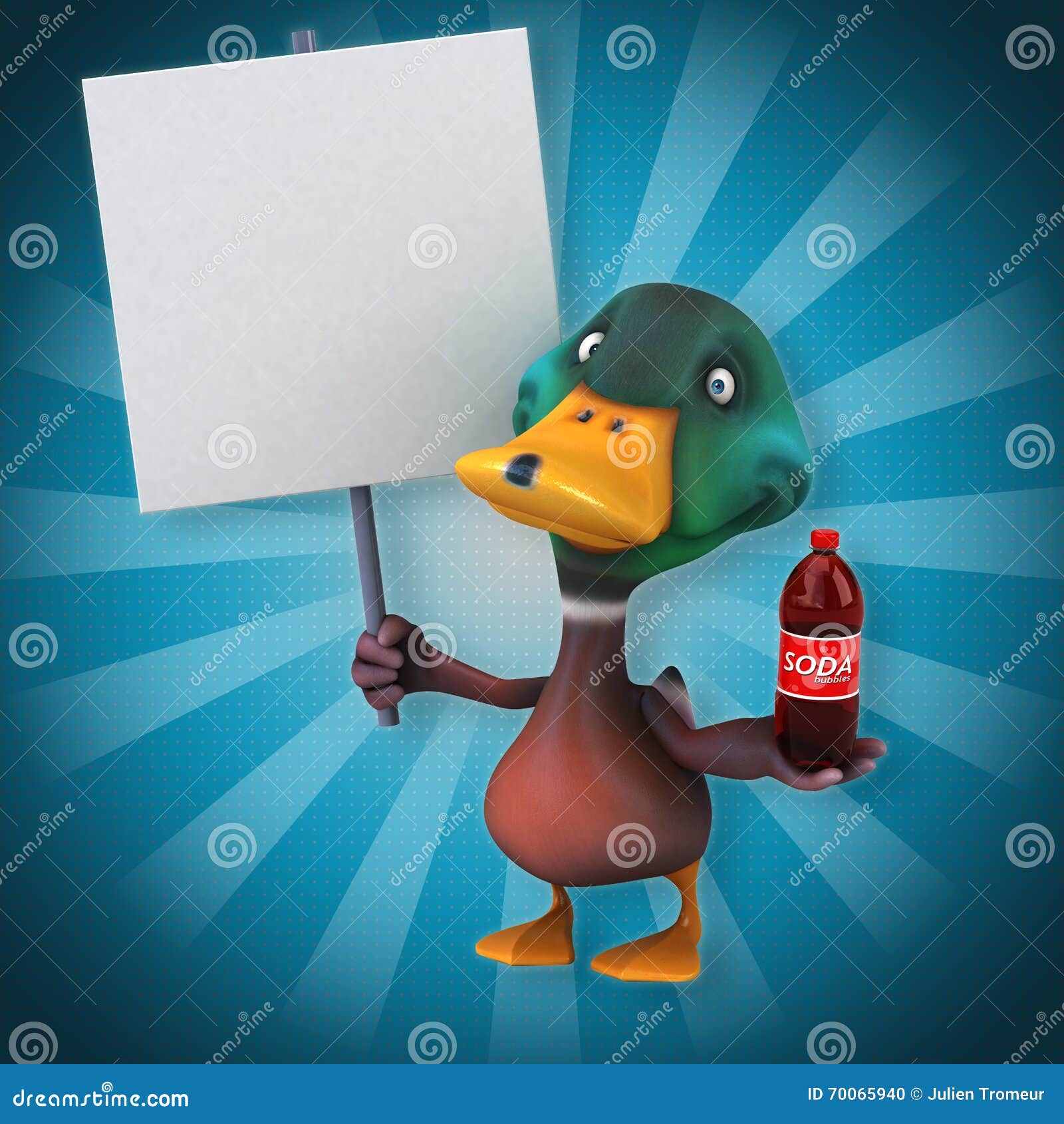 Fun duck stock illustration. Illustration of colorful - 70065940