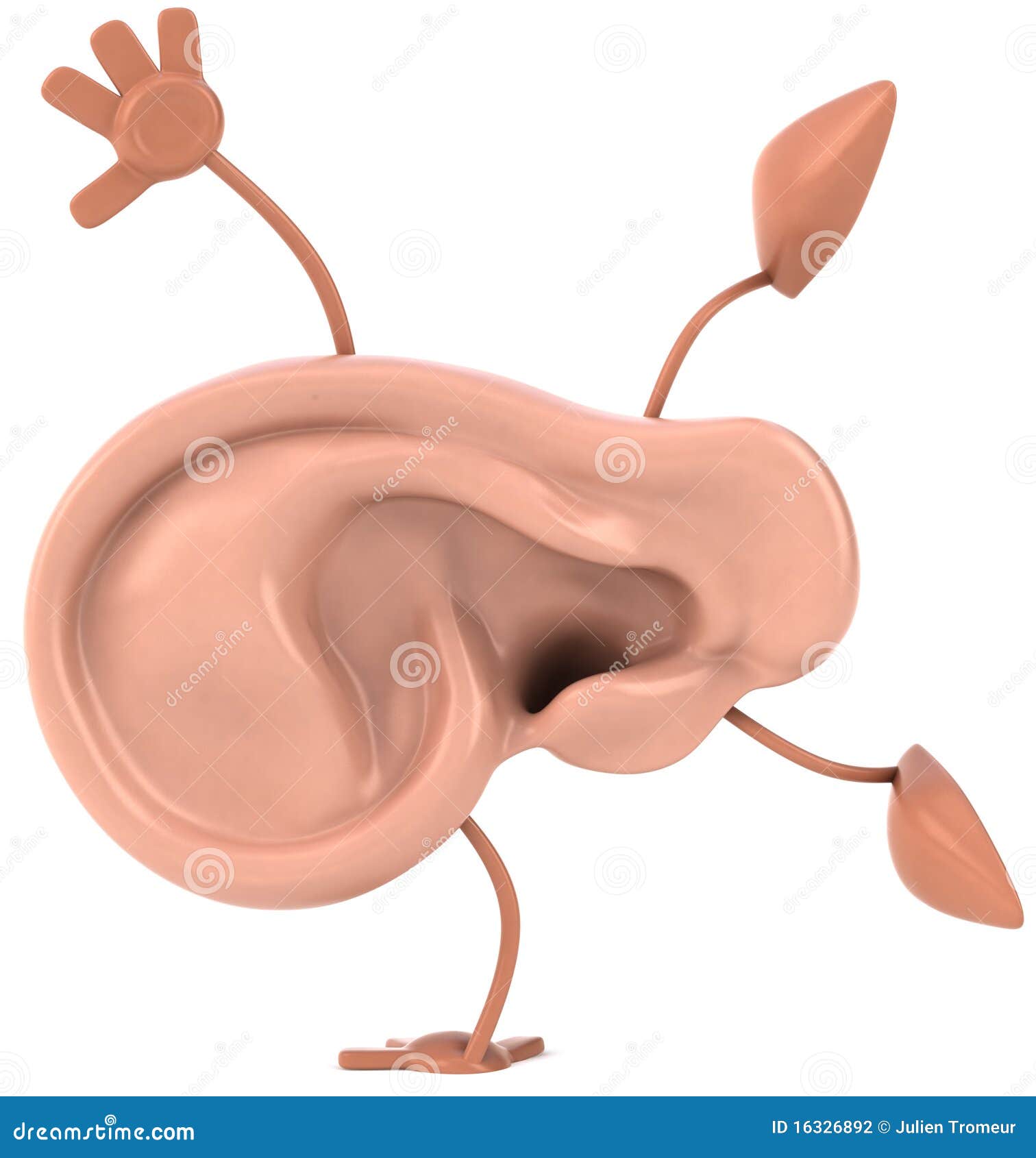 Fun ear stock illustration. Illustration of perception - 16326892