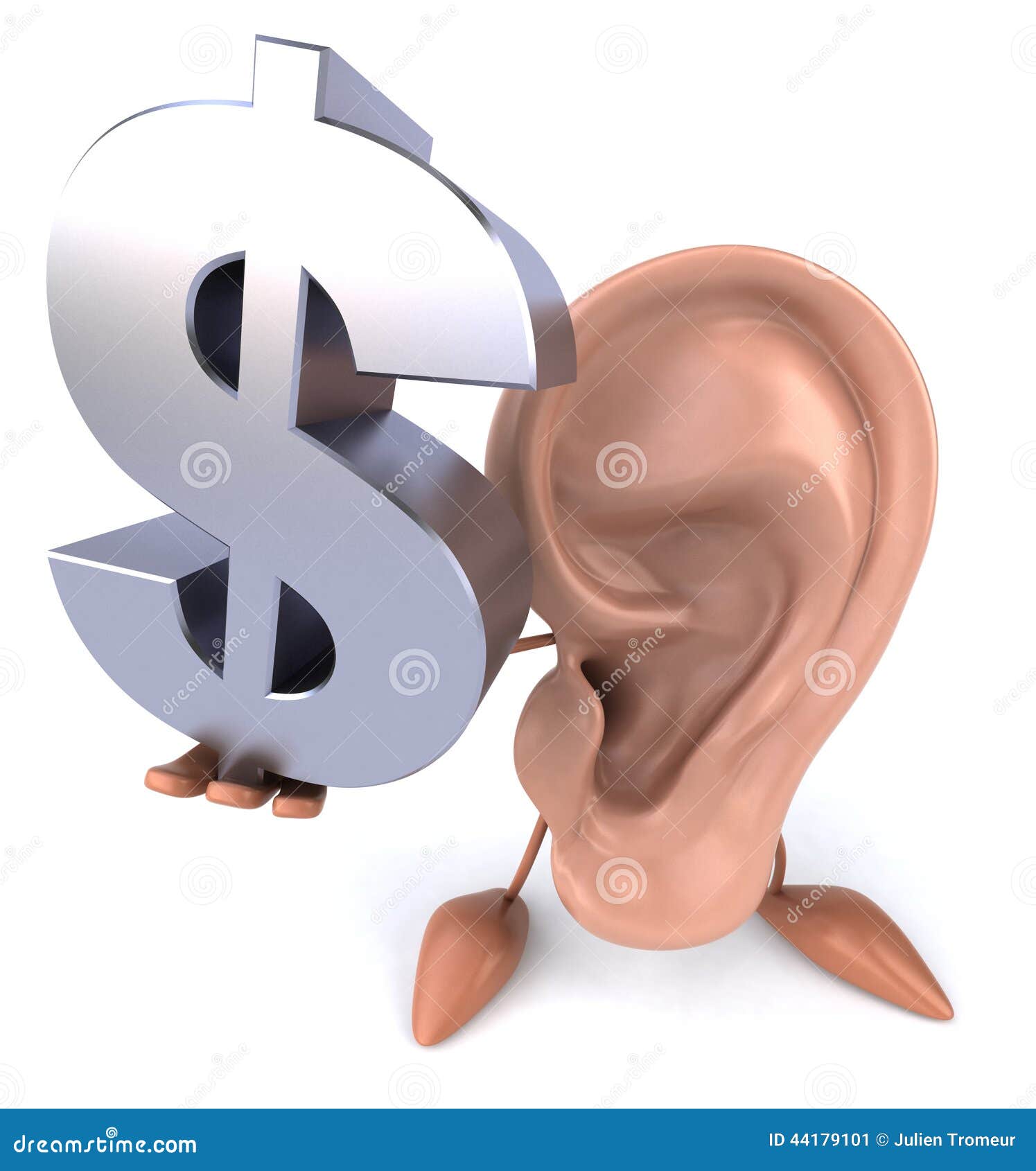 Fun ear stock illustration. Illustration of isolated - 44179101