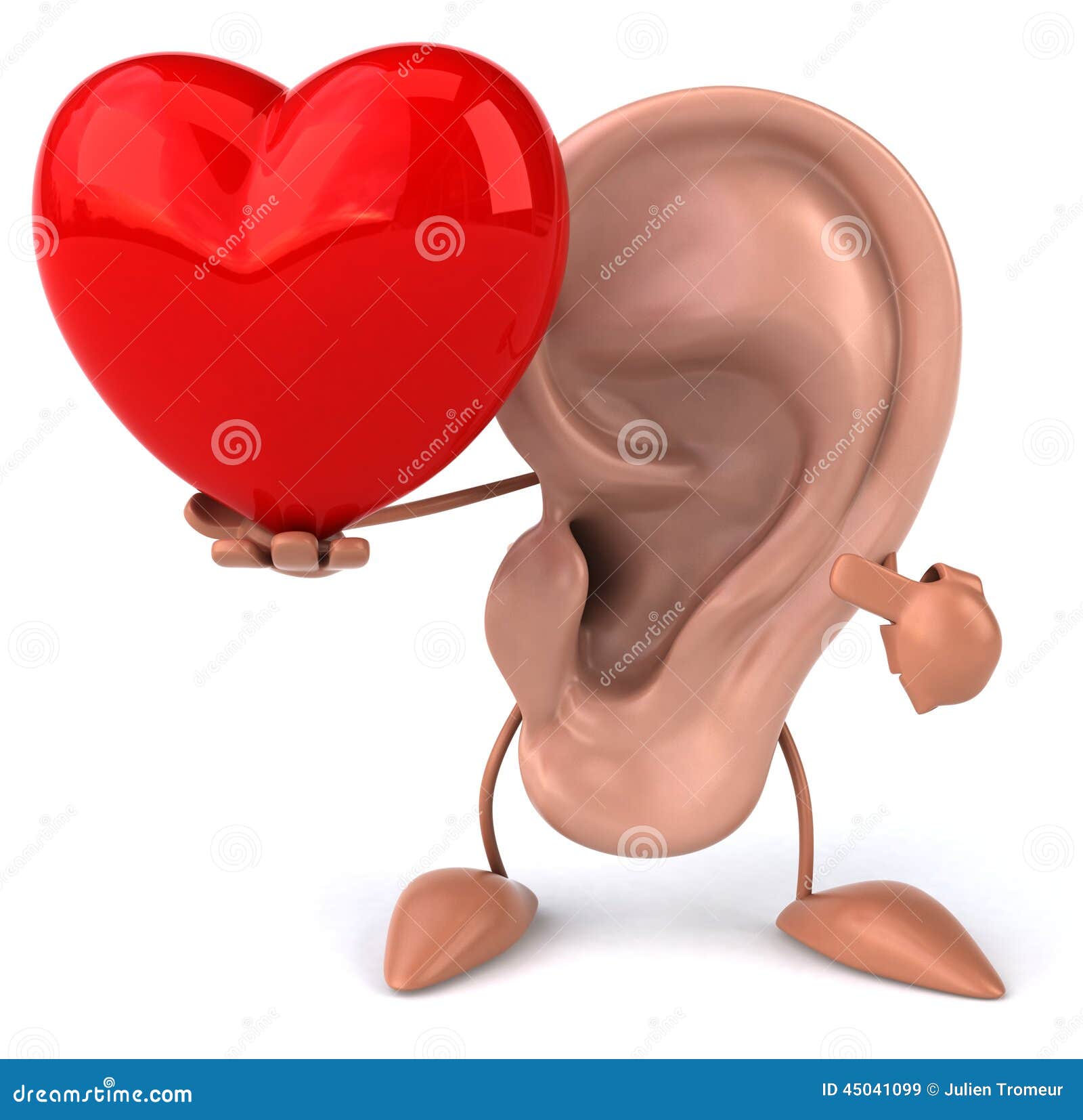 Fun ear stock illustration. Illustration of valentine - 45041099