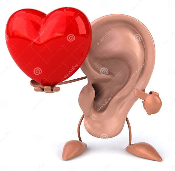 Fun ear stock illustration. Illustration of valentine - 45041099
