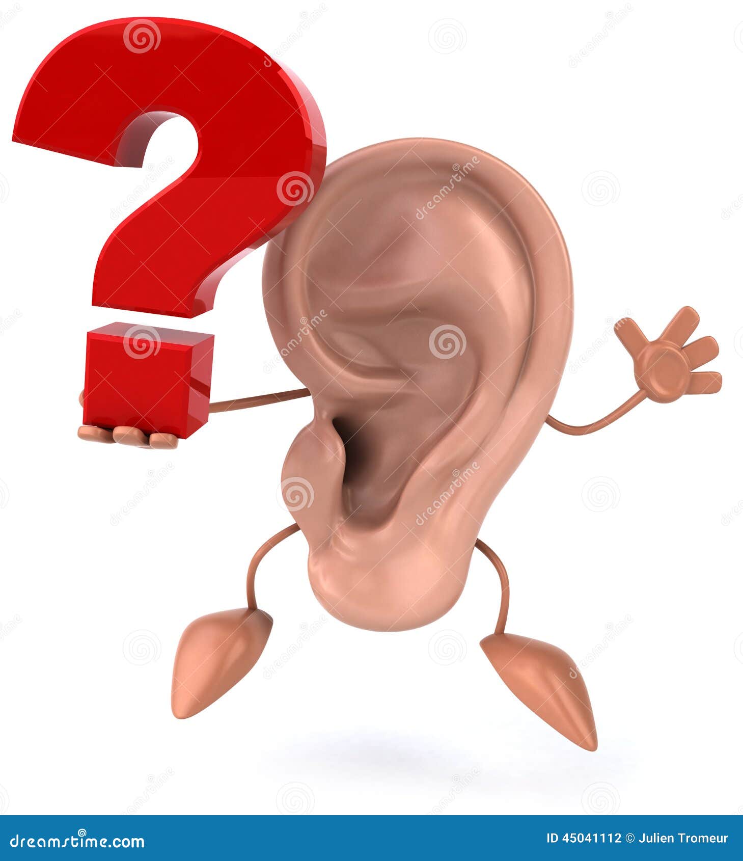 Fun ear stock illustration. Illustration of hear, perception - 45041112