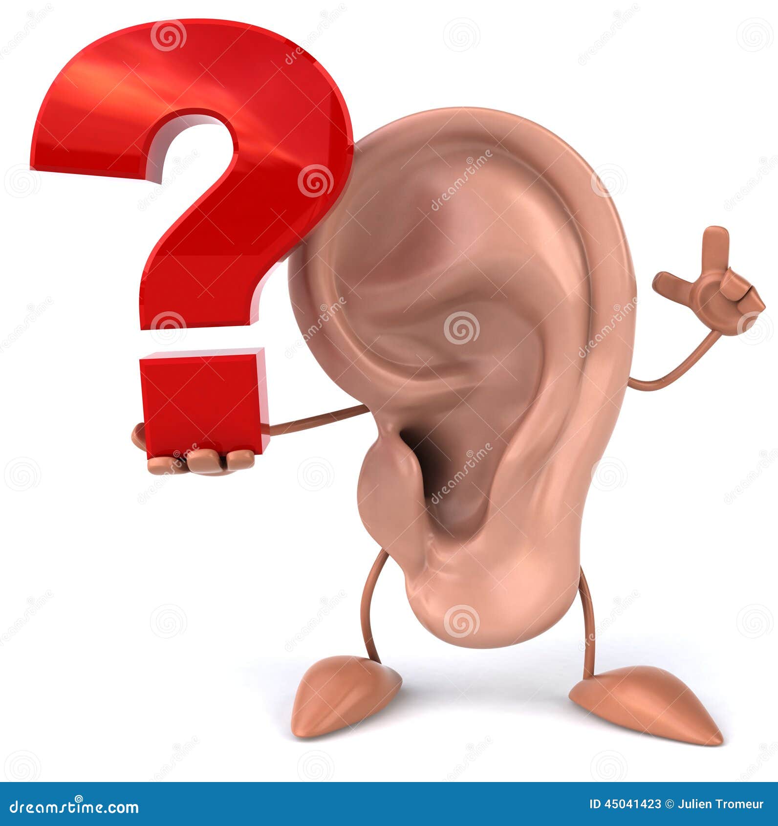 Fun ear stock illustration. Illustration of deaf, listening - 45041423