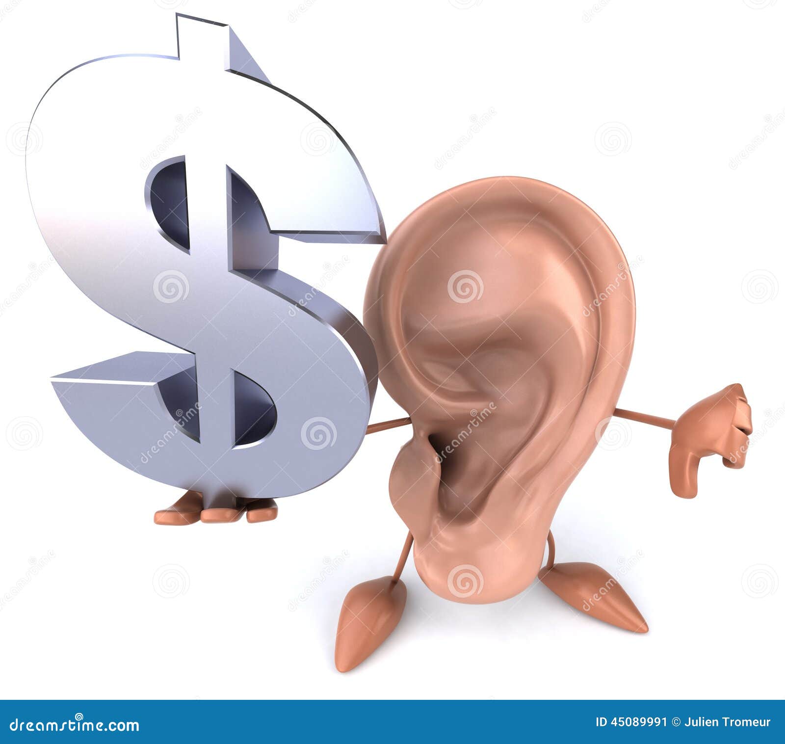 Fun ear stock illustration. Illustration of symbol, skin - 45089991