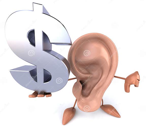 Fun ear stock illustration. Illustration of symbol, skin - 45089991