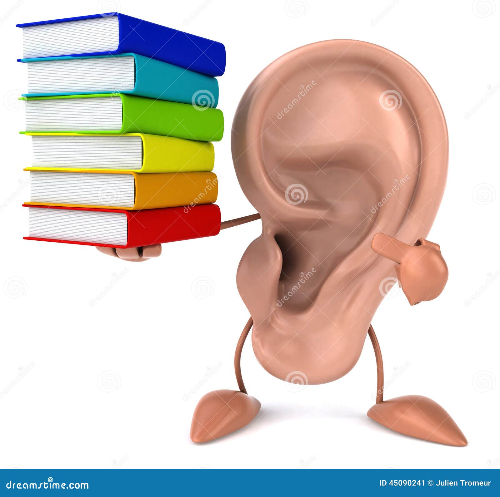 Fun ear stock illustration. Illustration of hear, anatomy - 45090241