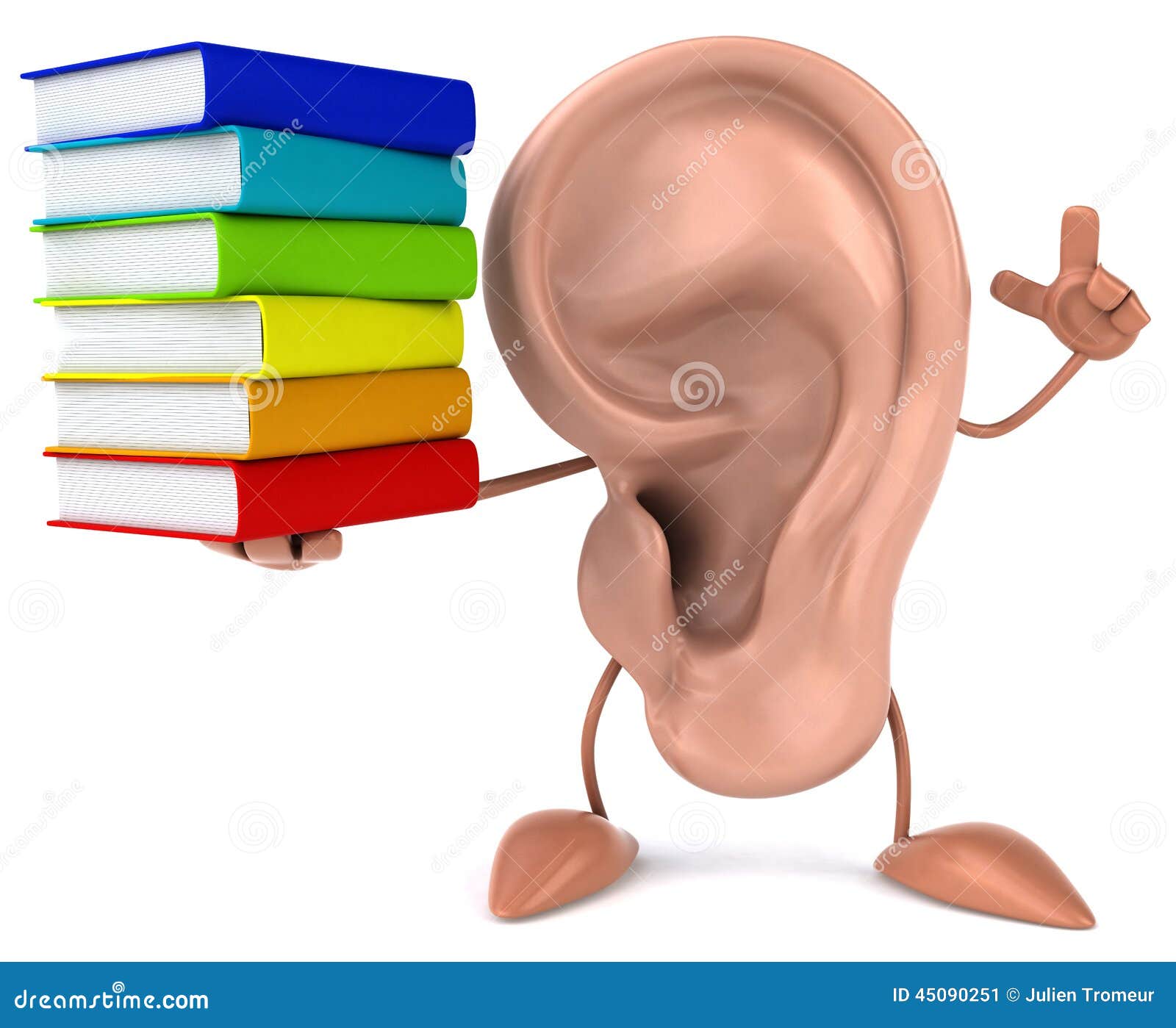 Fun ear stock illustration. Illustration of cartoon, speech - 45090251