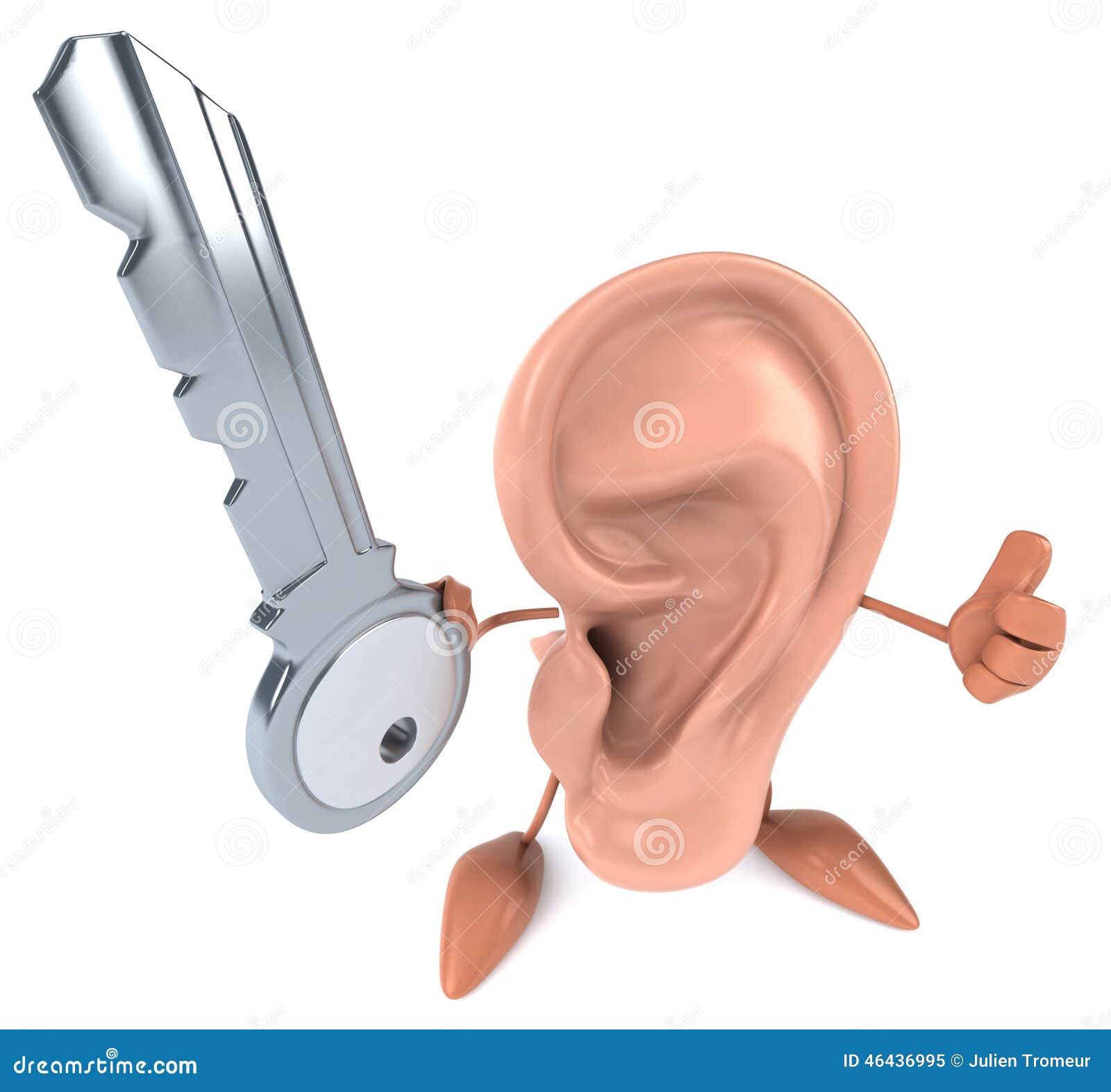 Fun ear stock illustration. Illustration of perception - 46436995