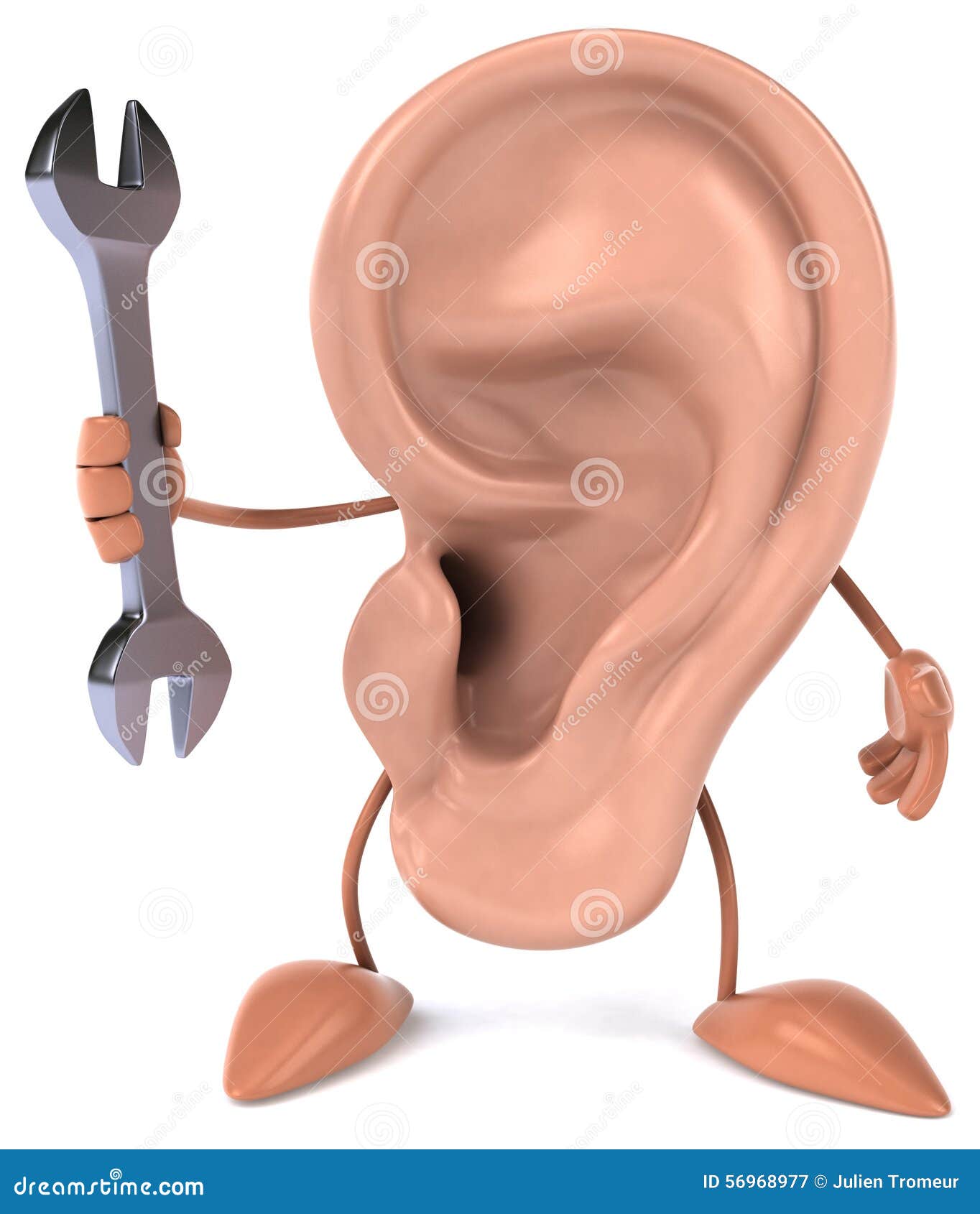 Fun ear stock illustration. Illustration of skin, hear - 56968977
